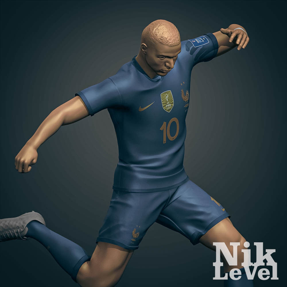 Kylian Mbappe 3D Printable 5 3D model 3D printable | CGTrader