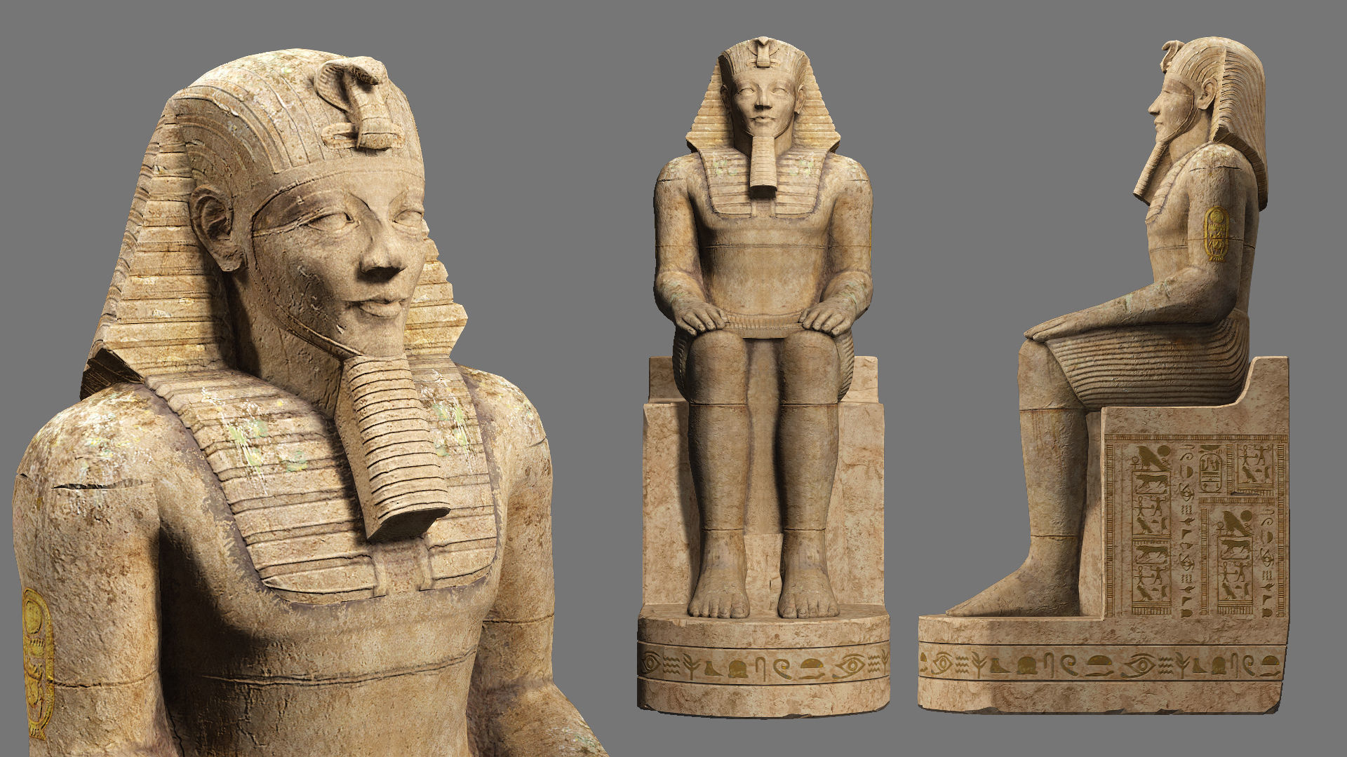 3D model Statue Colossus VR / AR / low-poly | CGTrader