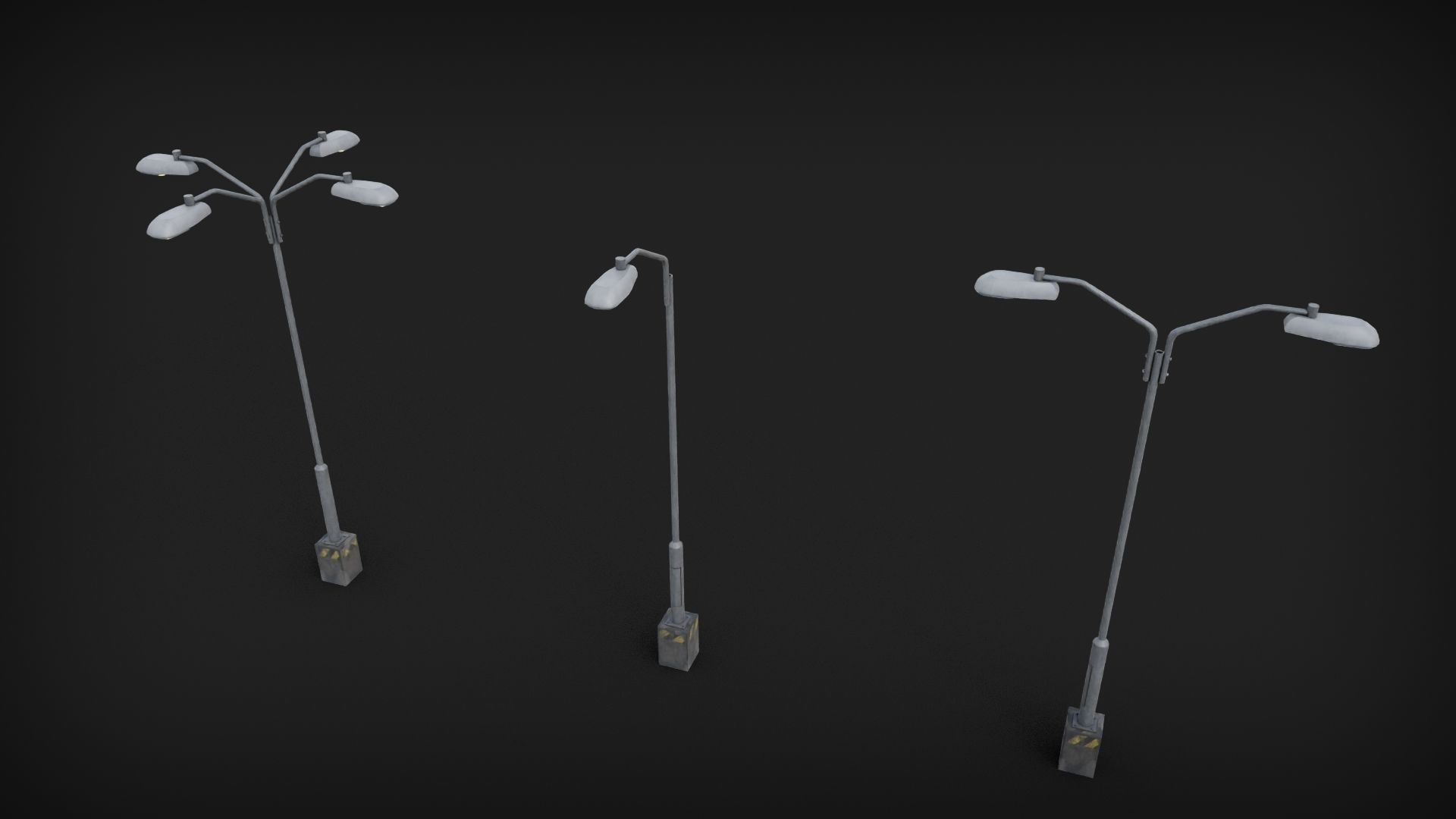 3D model Lamp Post Street Light VR / AR / low-poly | CGTrader