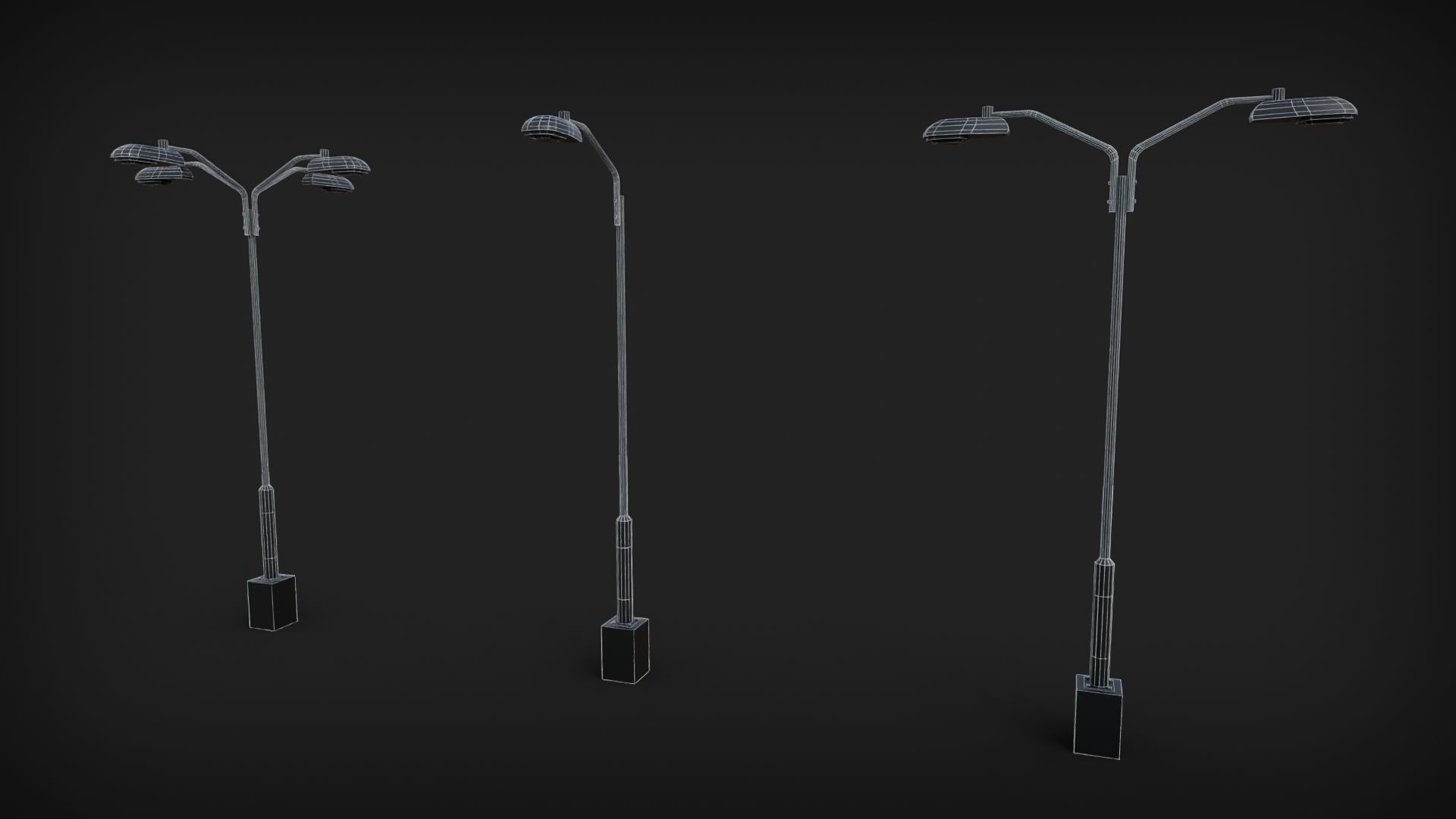 3D model Lamp Post Street Light VR / AR / low-poly | CGTrader