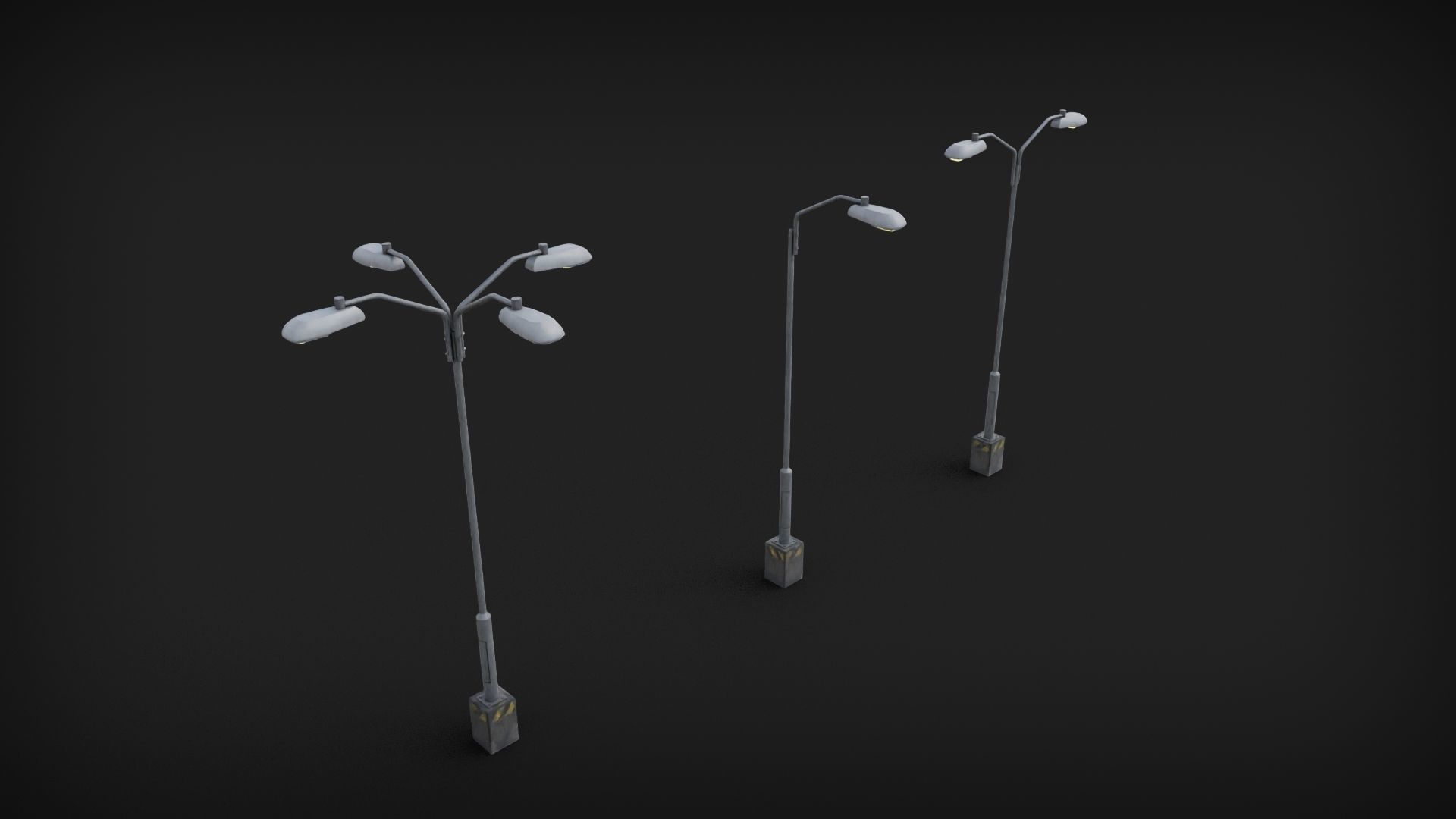 3D model Lamp Post Street Light VR / AR / low-poly | CGTrader