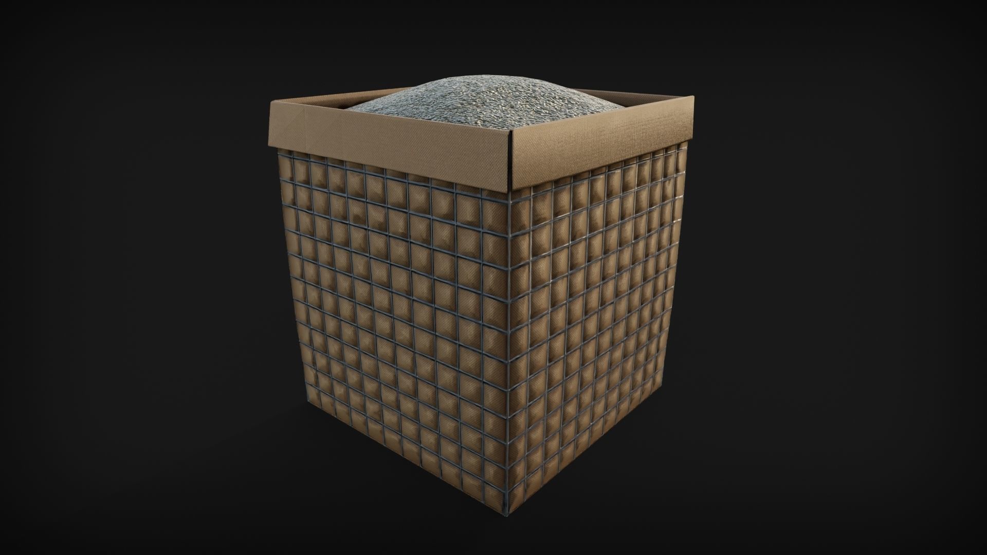3D model Sand Barricades military grade VR / AR / low-poly | CGTrader
