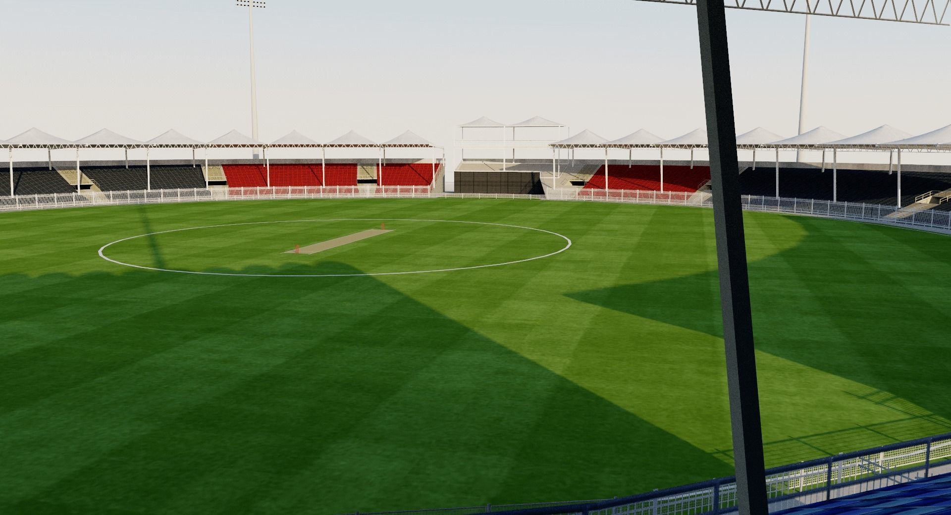 Sharjah Cricket Stadium - UAE 3D model | CGTrader