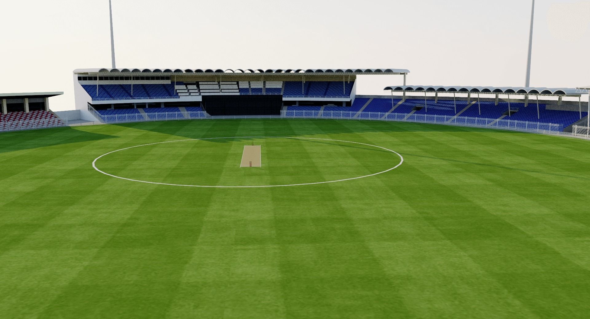 Sharjah Cricket Stadium - UAE 3D model | CGTrader