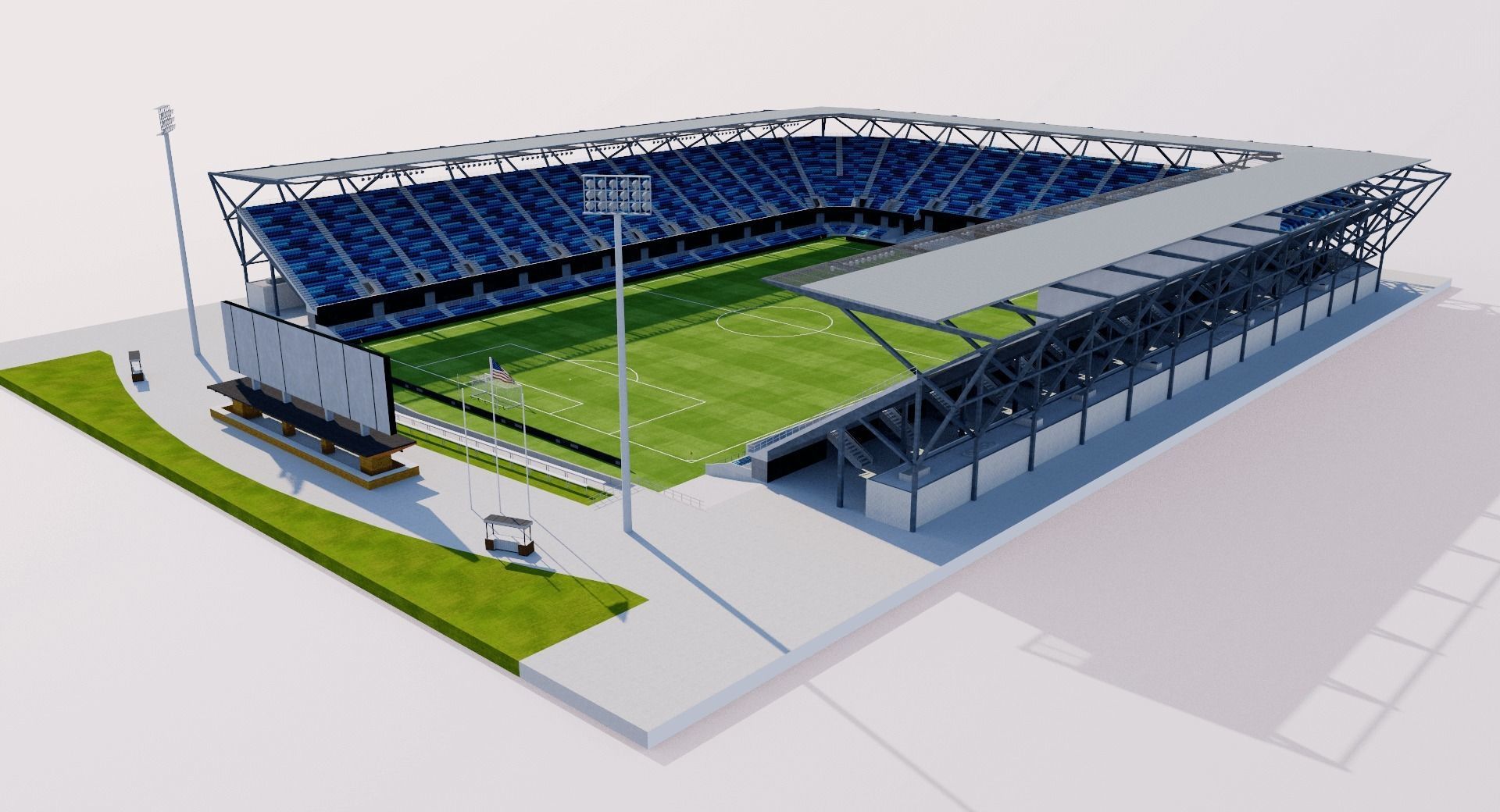 PayPal Park - San Jose Earthquakes Stadium - USA 3D model | CGTrader