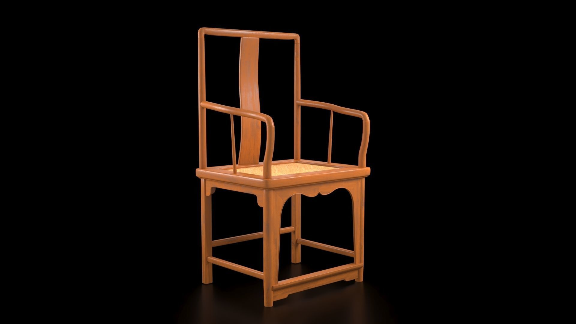 Chinese Ming Dynasty Wedding Style Armchair 3D model | CGTrader