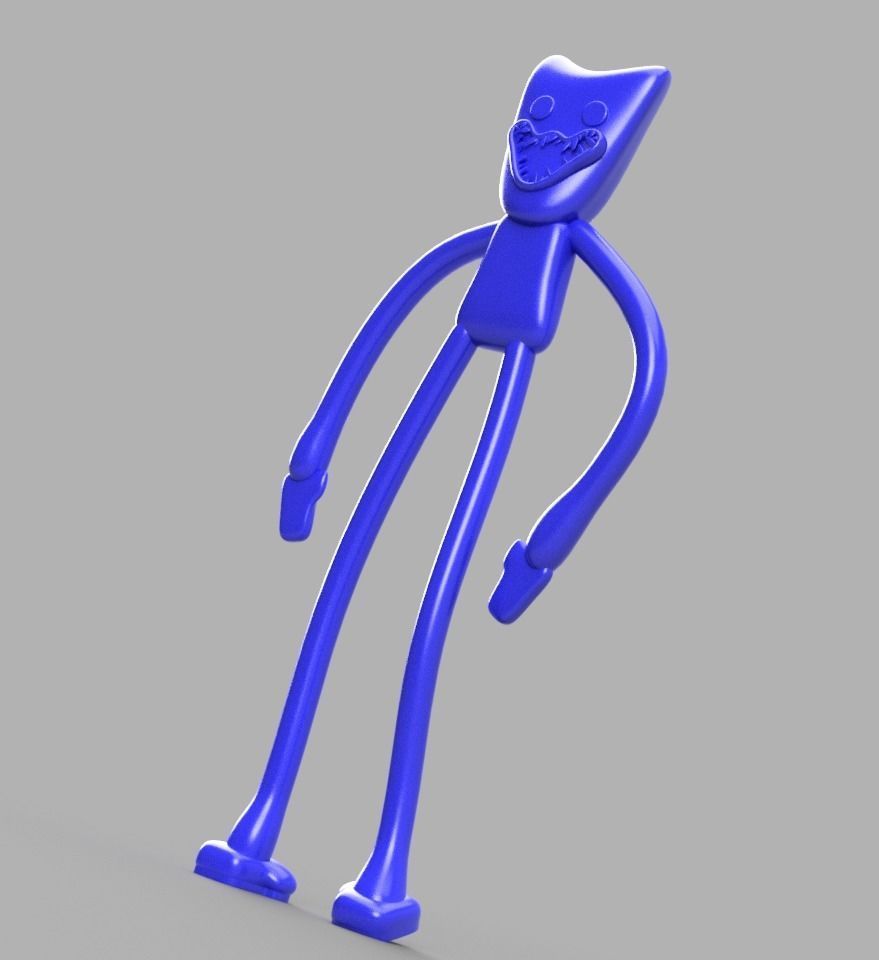 Huggy Wuggy inspired free 3D model 3D printable | CGTrader