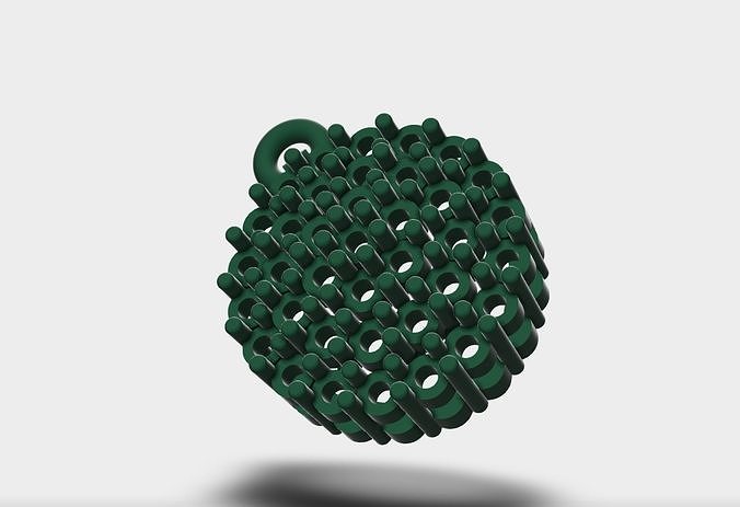 round multiple diamond pendant 3D model 3D printable | CGTrader