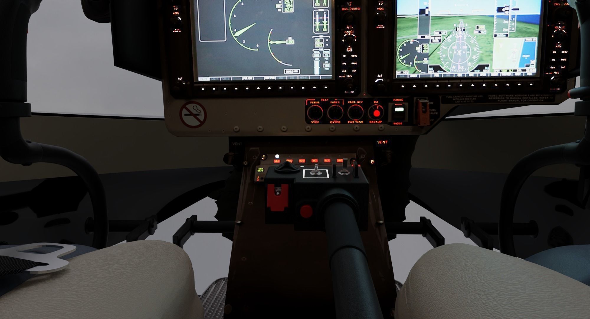 3D model Helicopter Cockpit Bell 407 VR / AR / low-poly | CGTrader