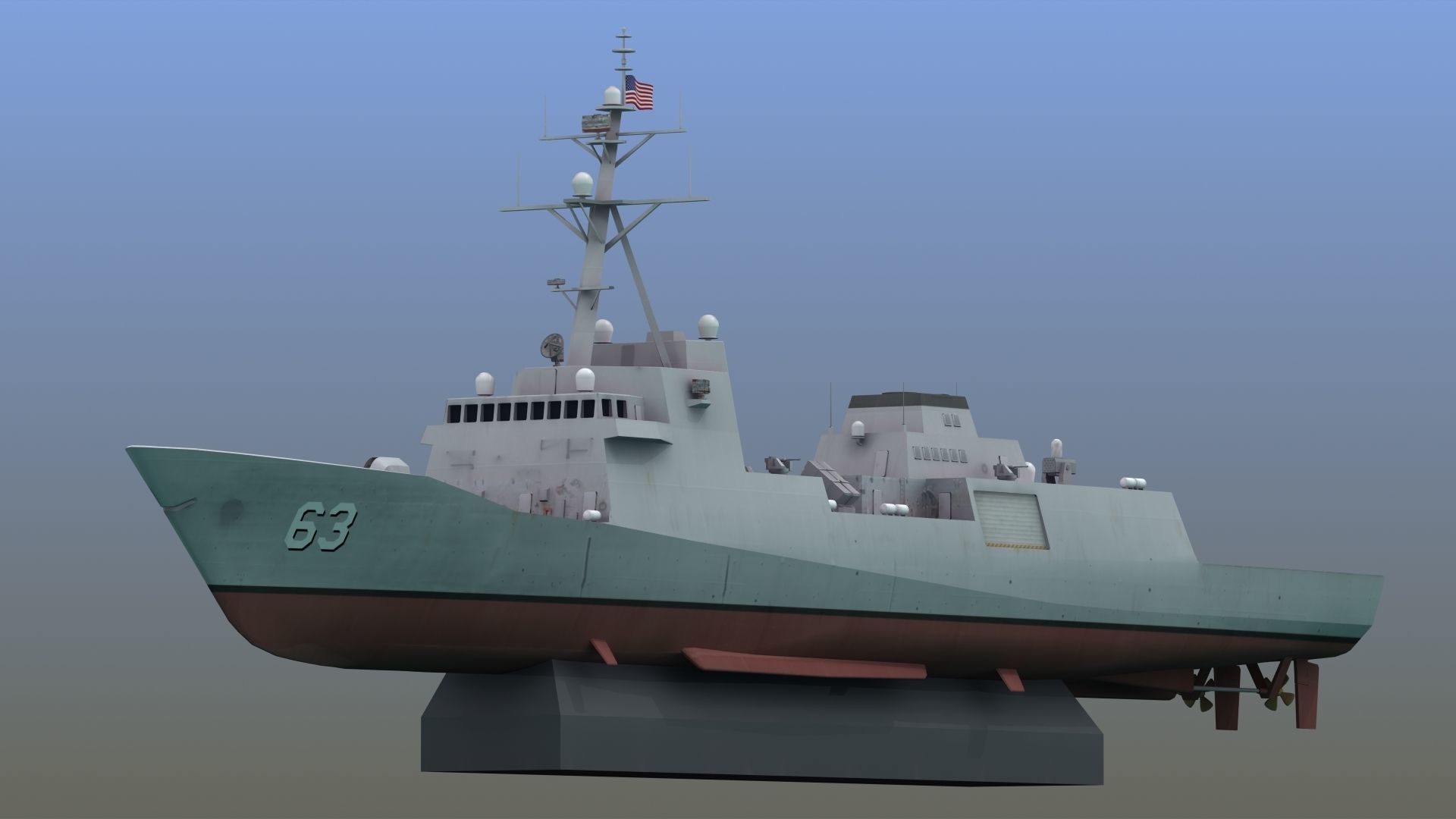 FFG62 Frigate Print Model 3D model 3D printable | CGTrader