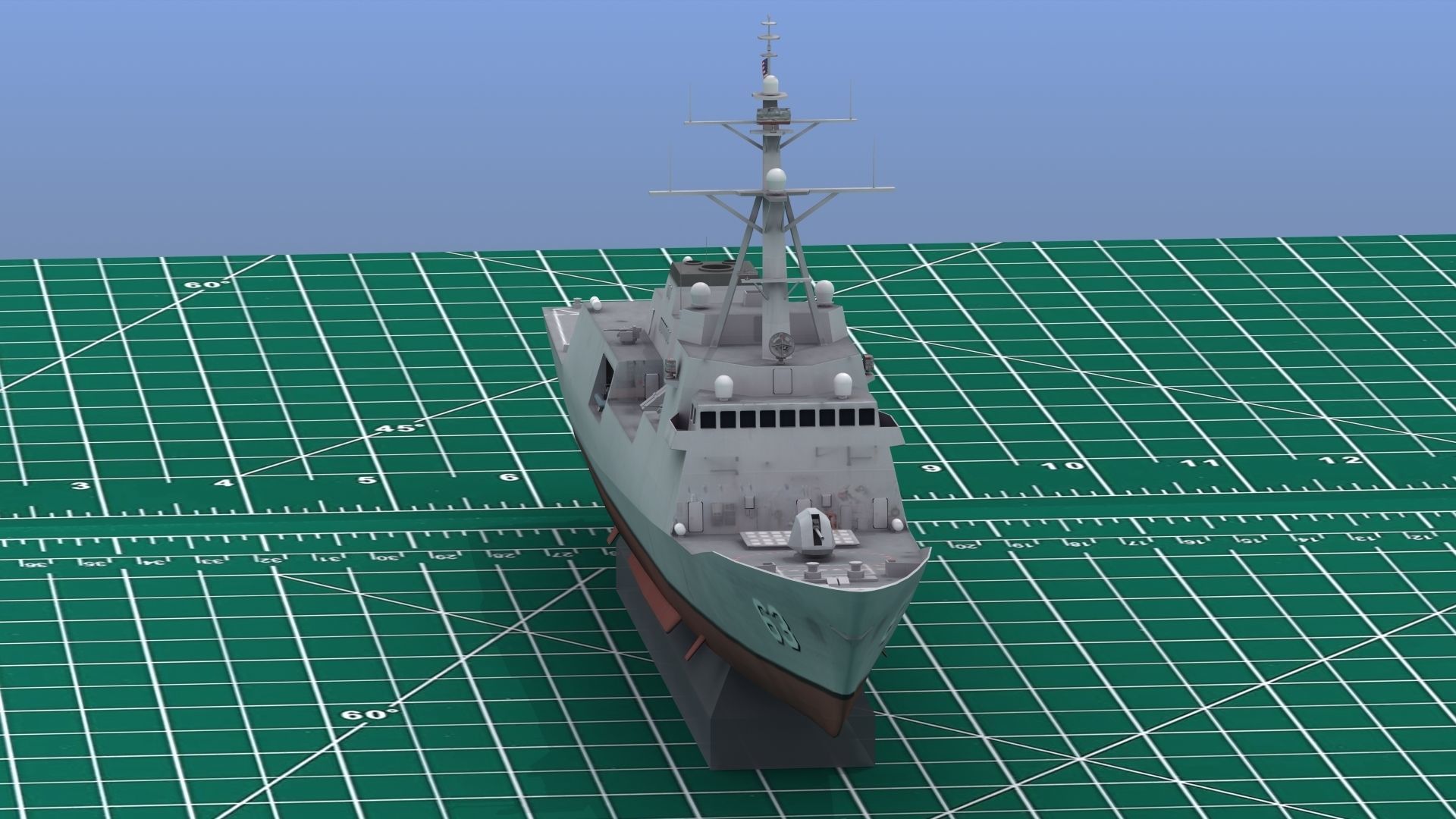 FFG62 Frigate Print Model 3D model 3D printable | CGTrader