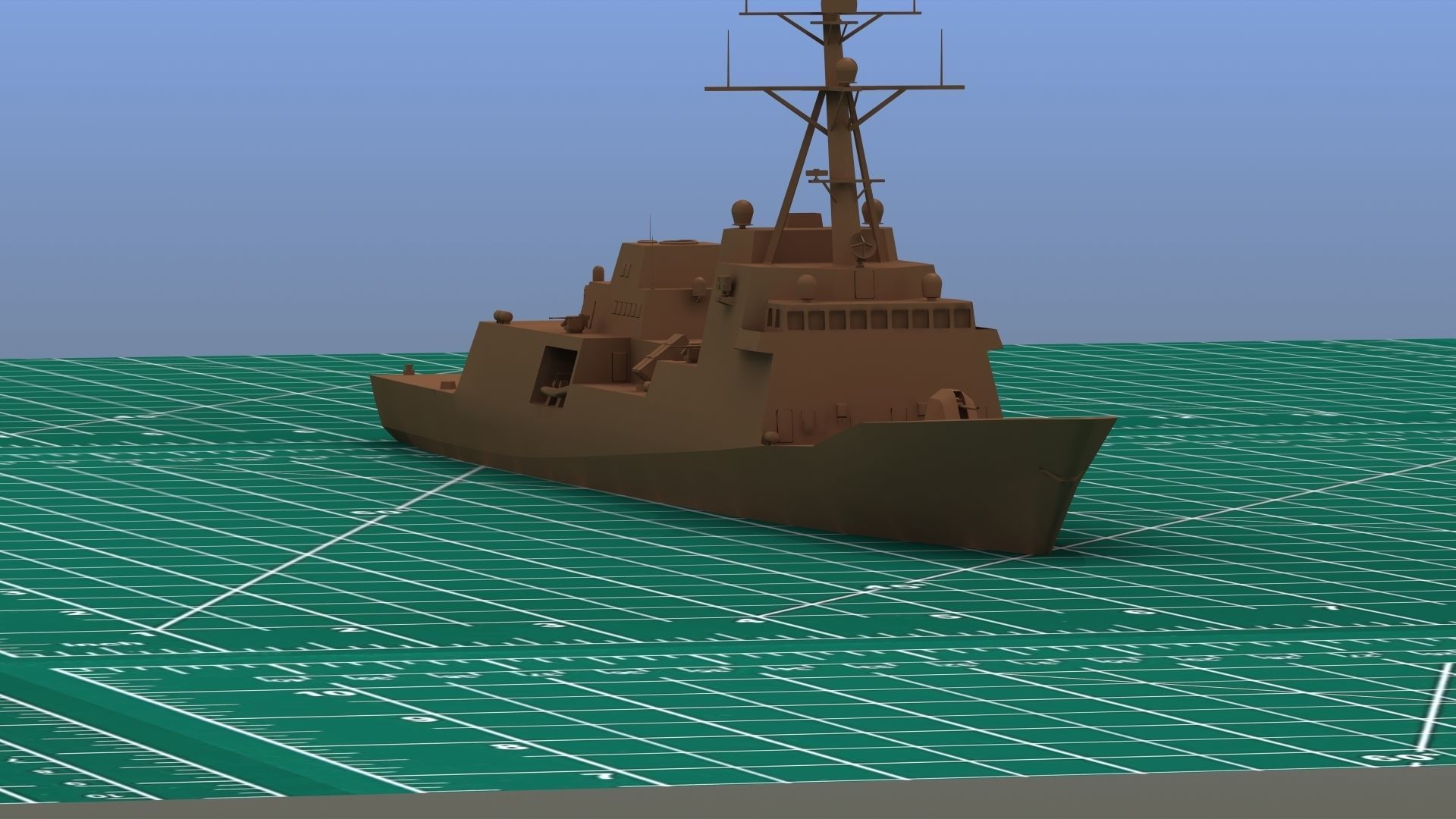 FFG62 Frigate Print Model 3D model 3D printable | CGTrader