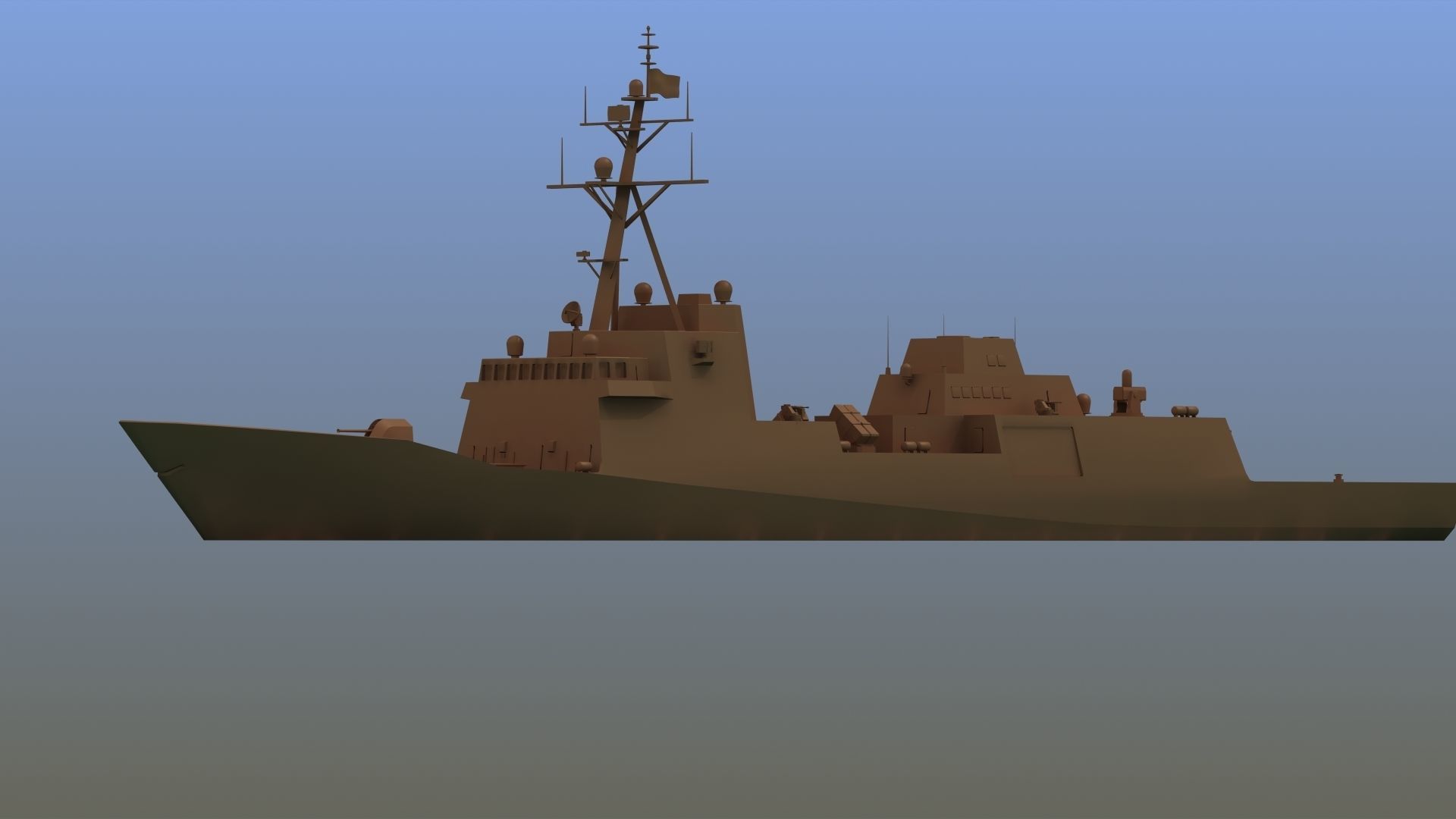 FFG62 Frigate Print Model 3D model 3D printable | CGTrader