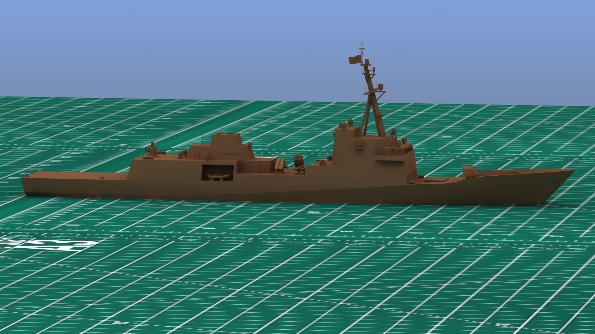 FFG62 Frigate Print Model 3D model 3D printable | CGTrader