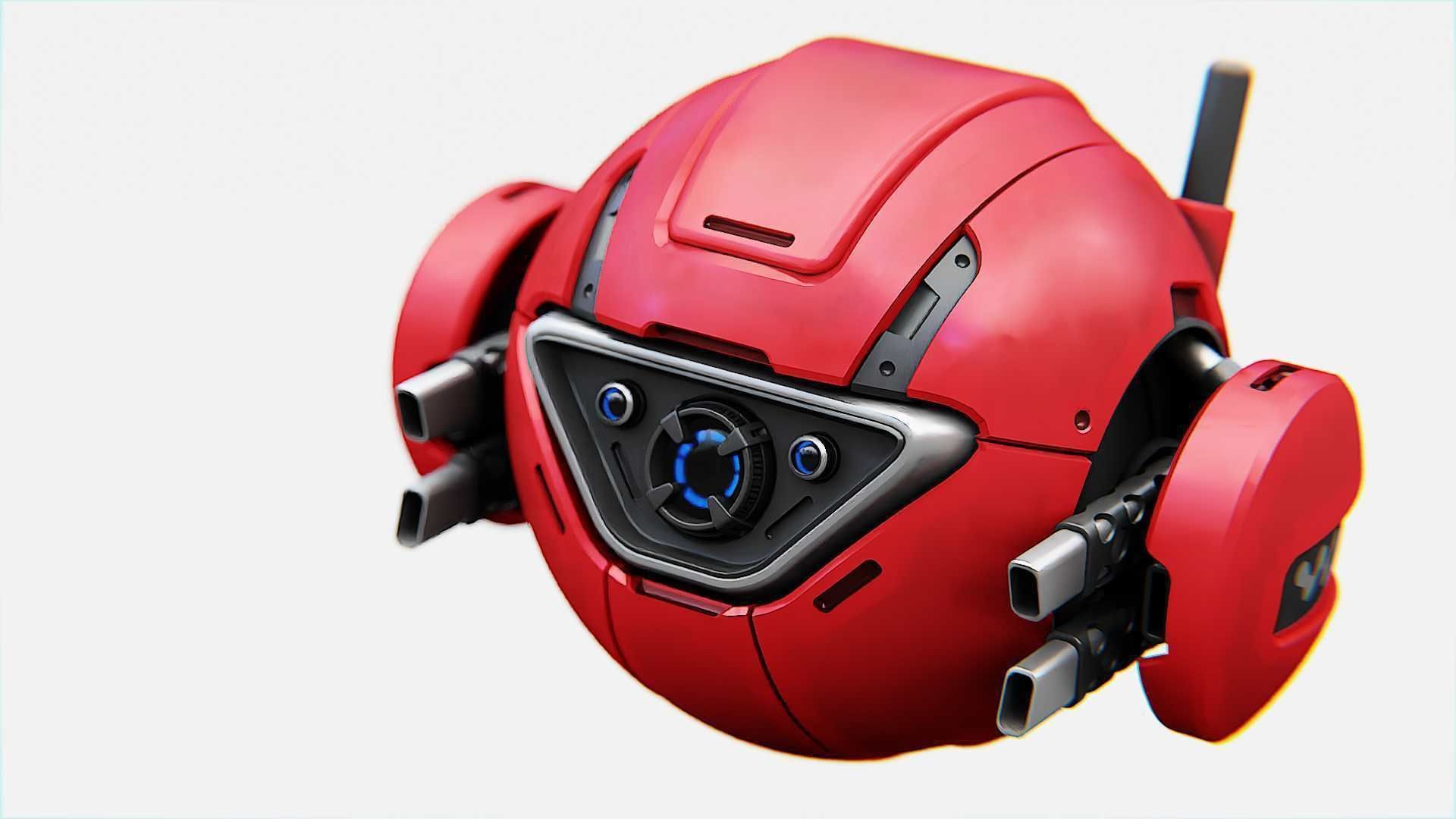 BALL DROID SC-200 RIGGED 3D model rigged | CGTrader