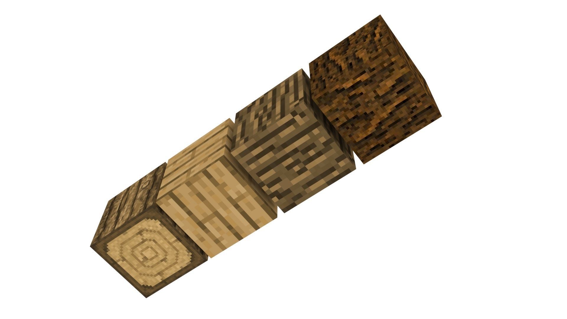 3D model Minecraft Woods VR / AR / low-poly | CGTrader