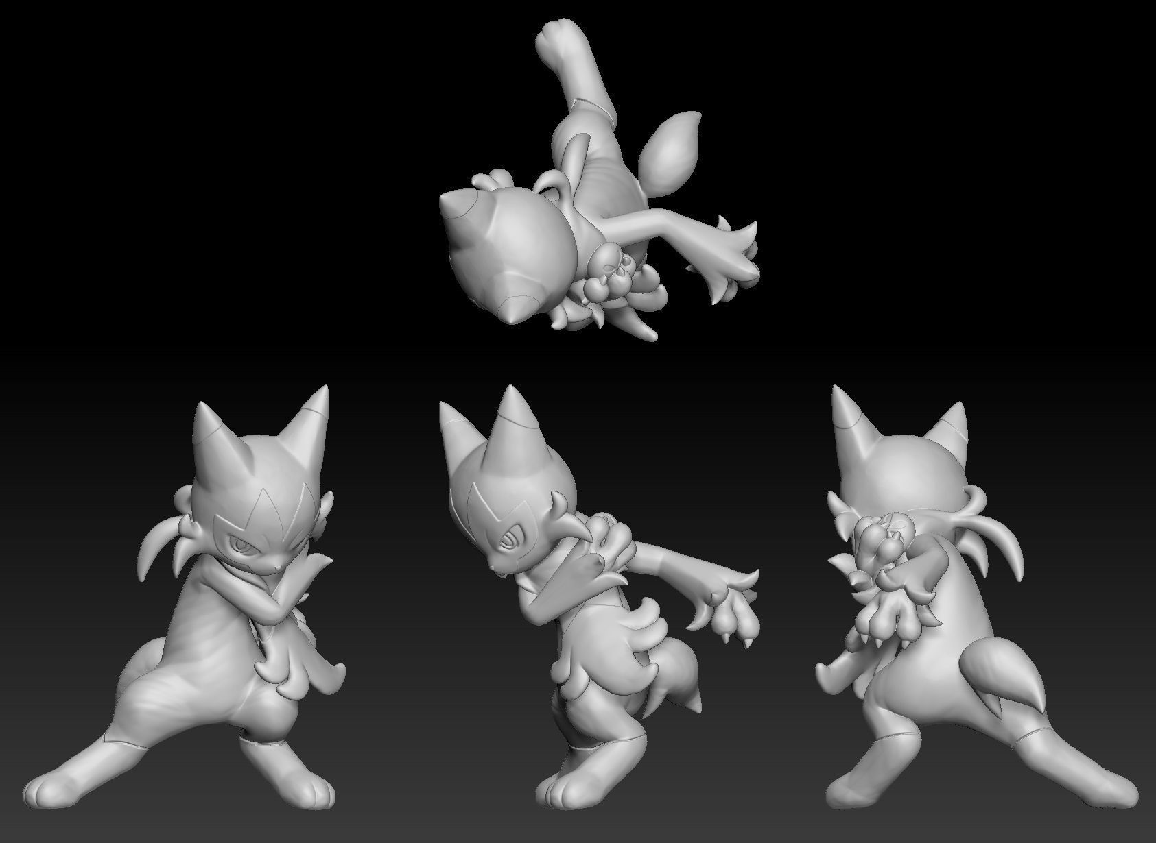 Pokemon Sprigatito Floragato Meowscarada 3D model 3D printable | CGTrader