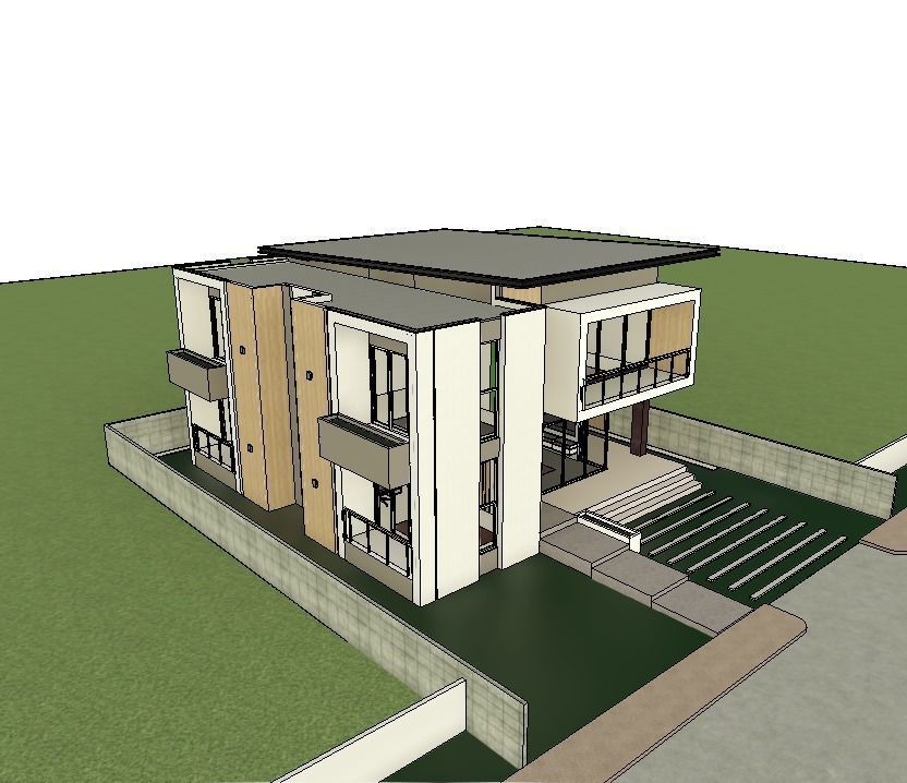 3D model MODERN 2 STOREY HOUSE VR / AR / low-poly | CGTrader