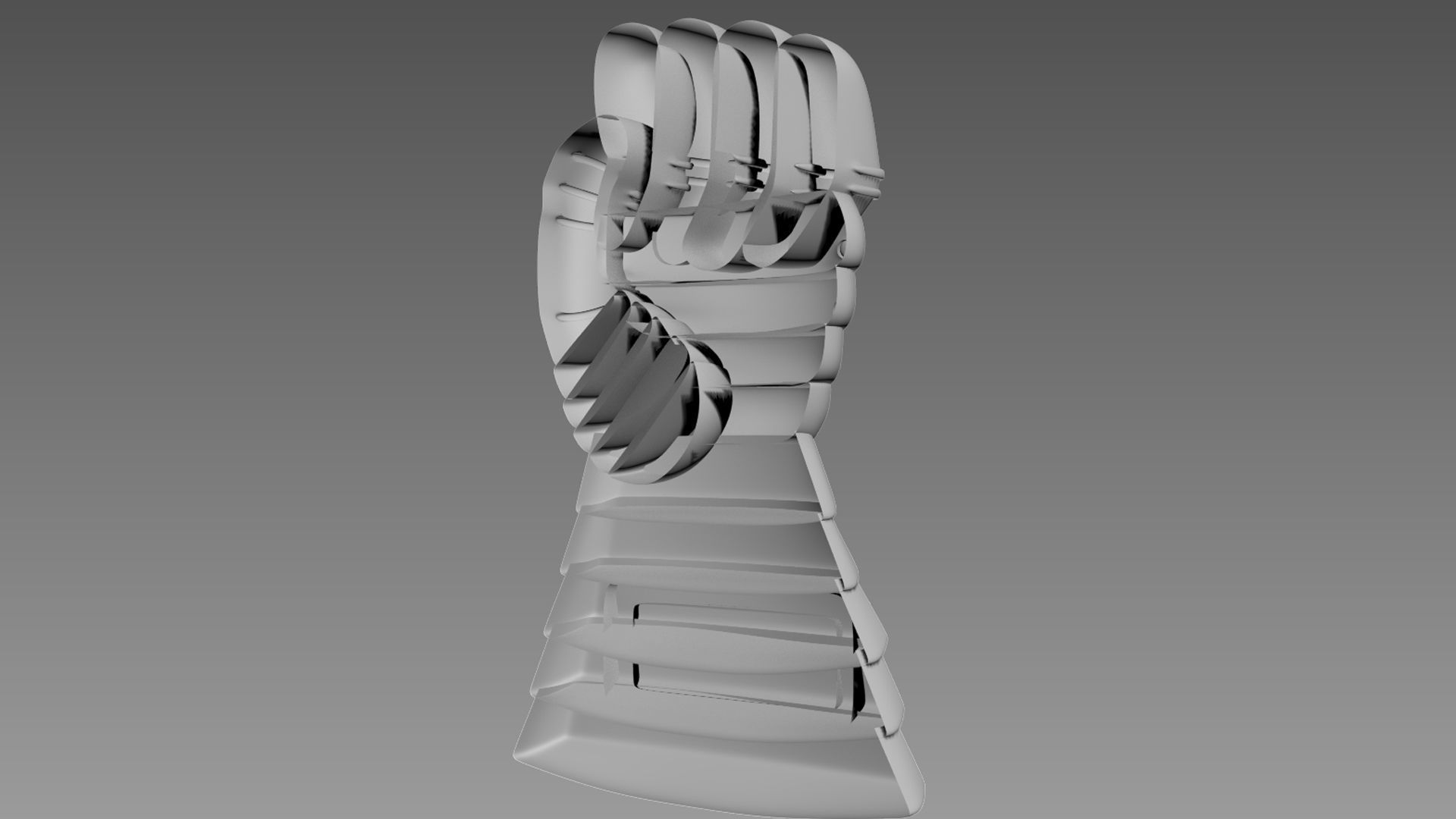 Iron hand Bas-Relief 3D model | CGTrader