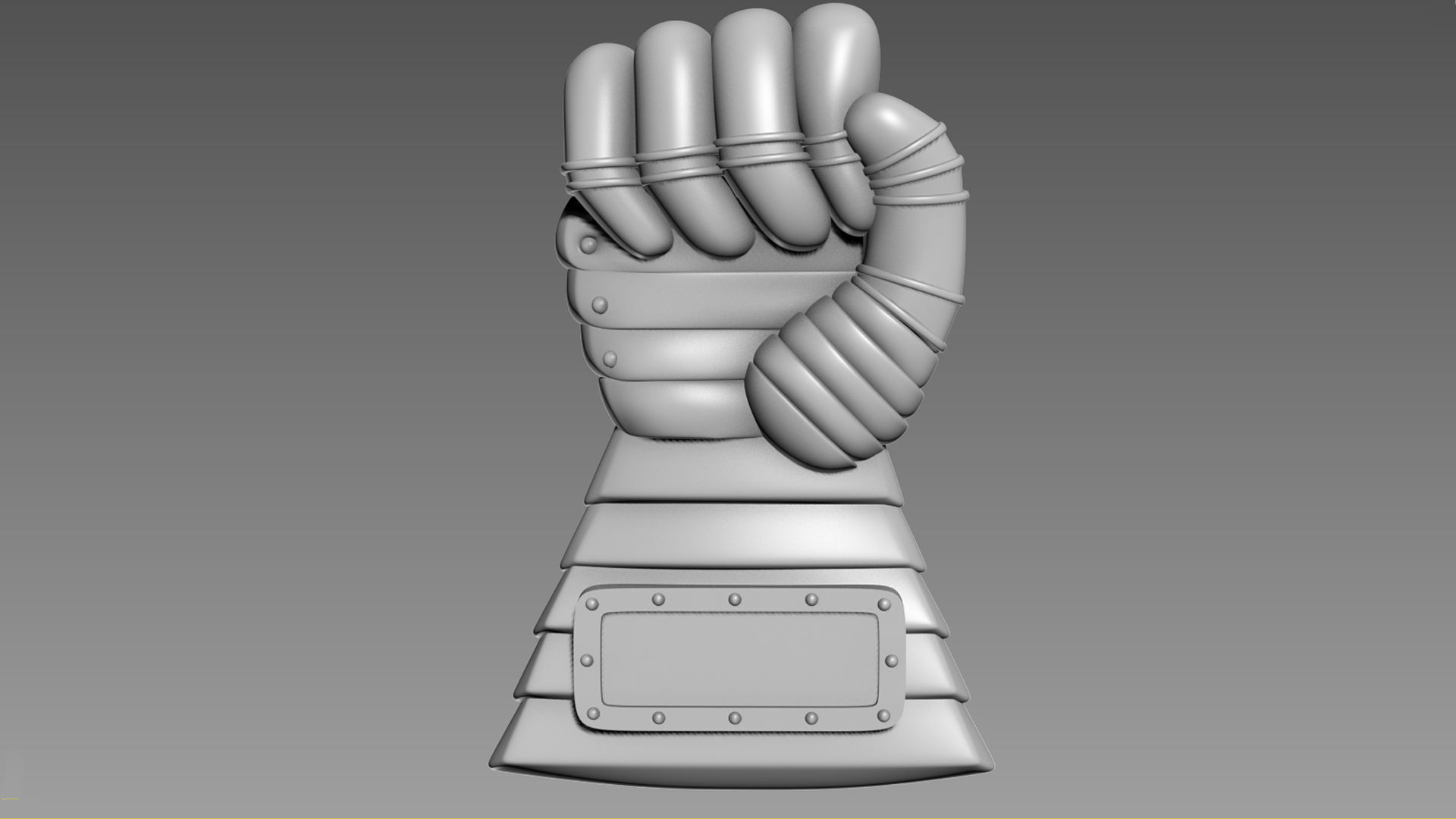 Iron hand Bas-Relief 3D model | CGTrader