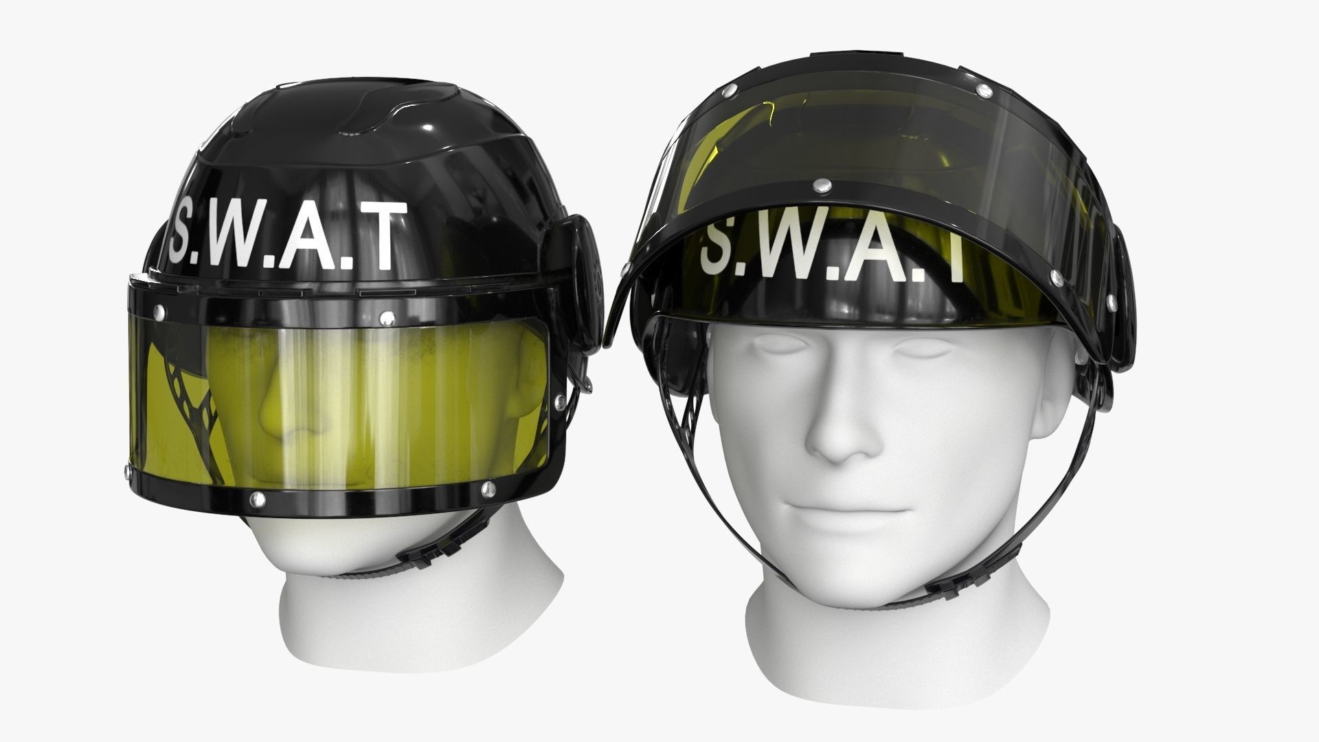 3D Model Collection Polise Swat Helmet VR / AR / low-poly | CGTrader