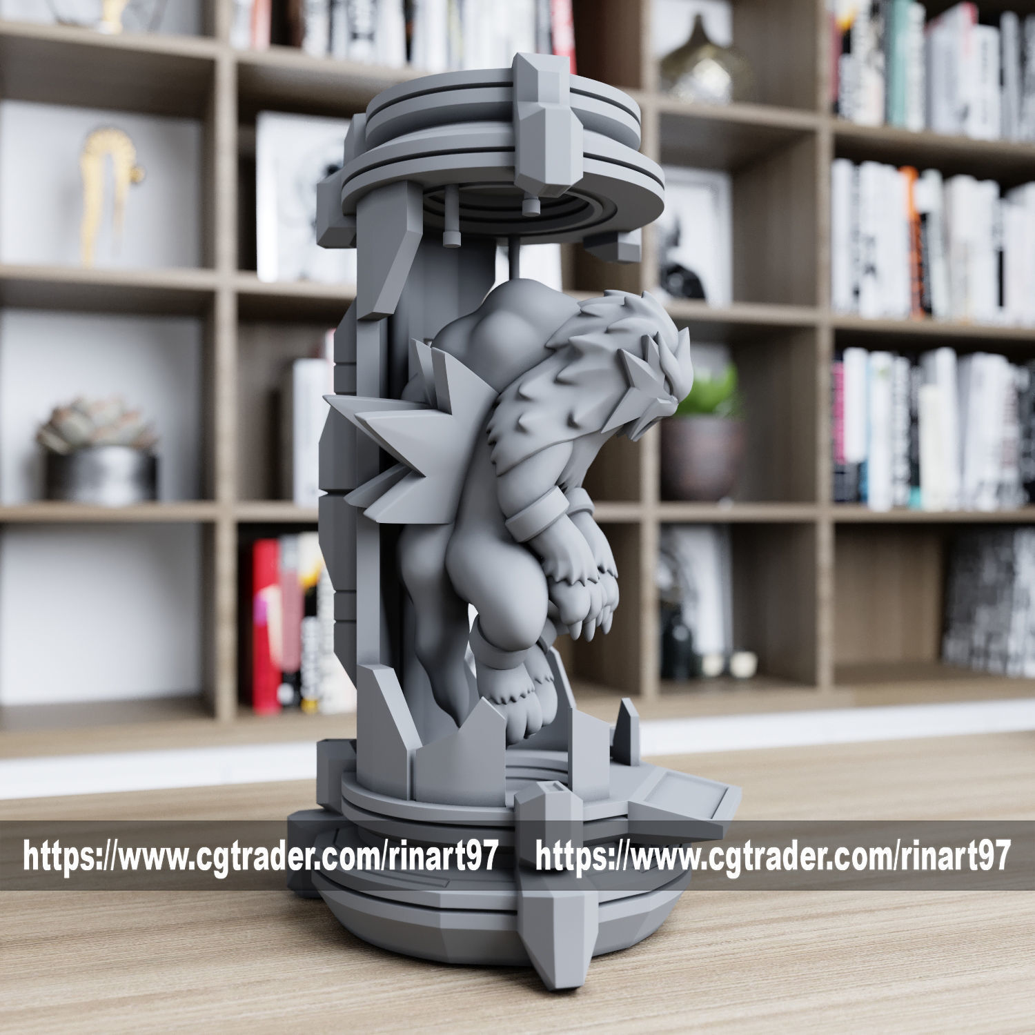 Entei in the lab from pokemon 3D model 3D printable | CGTrader