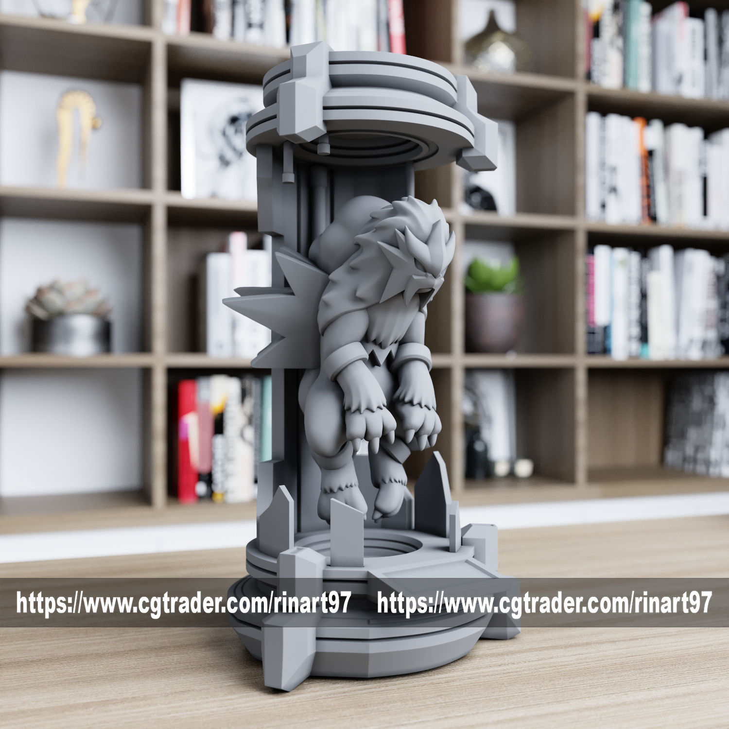 Entei in the lab from pokemon 3D model 3D printable | CGTrader