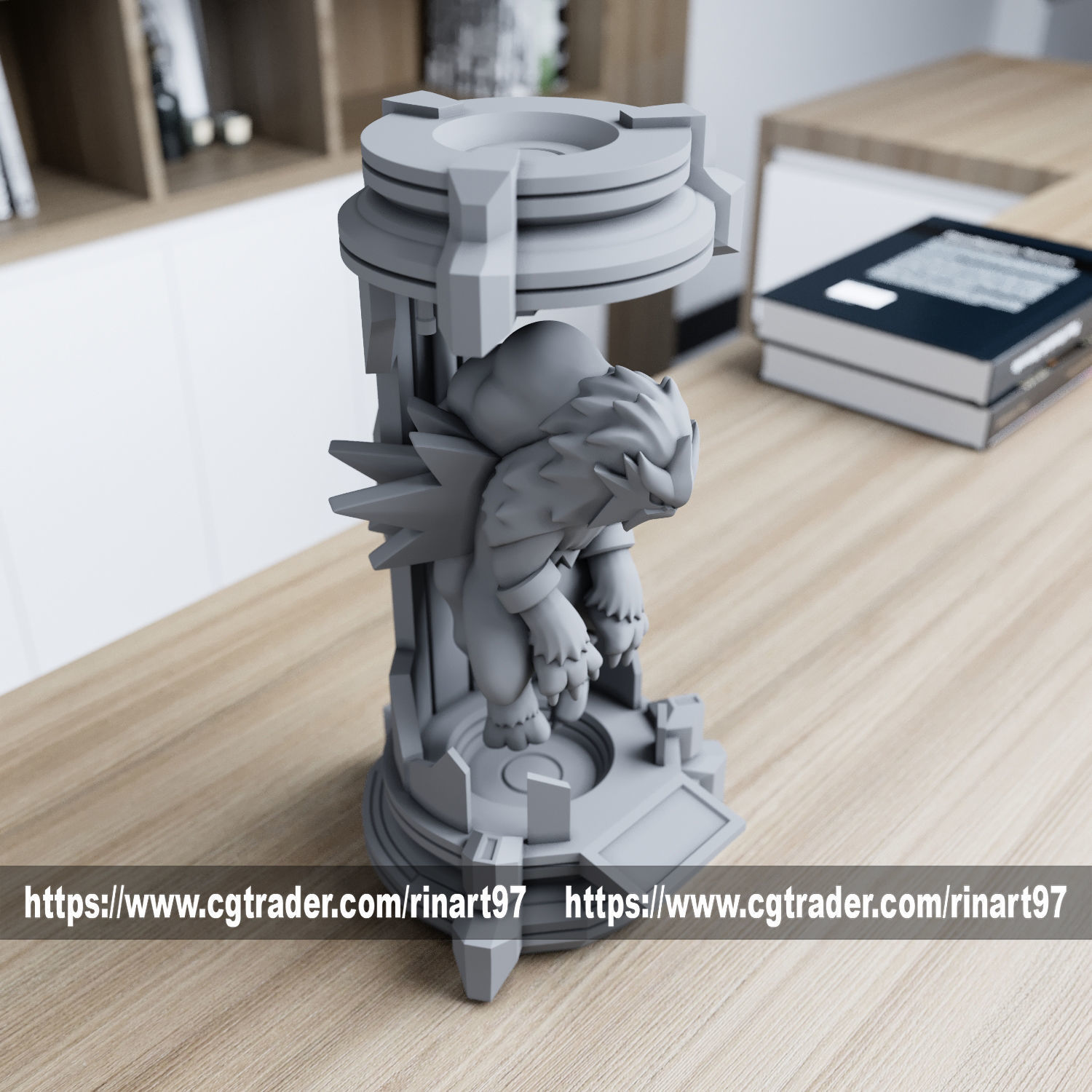 Entei in the lab from pokemon 3D model 3D printable | CGTrader