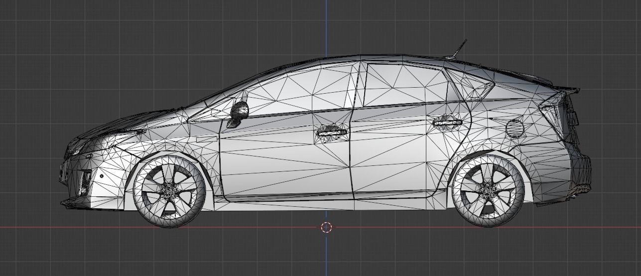 3D model toyota prius lowpoly 3d model VR / AR / low-poly | CGTrader