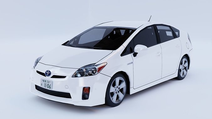 3D model toyota prius lowpoly 3d model VR / AR / low-poly | CGTrader