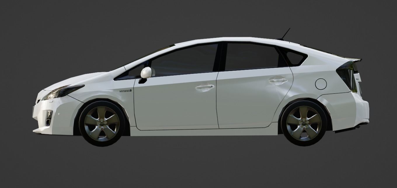 3D model toyota prius lowpoly 3d model VR / AR / low-poly | CGTrader