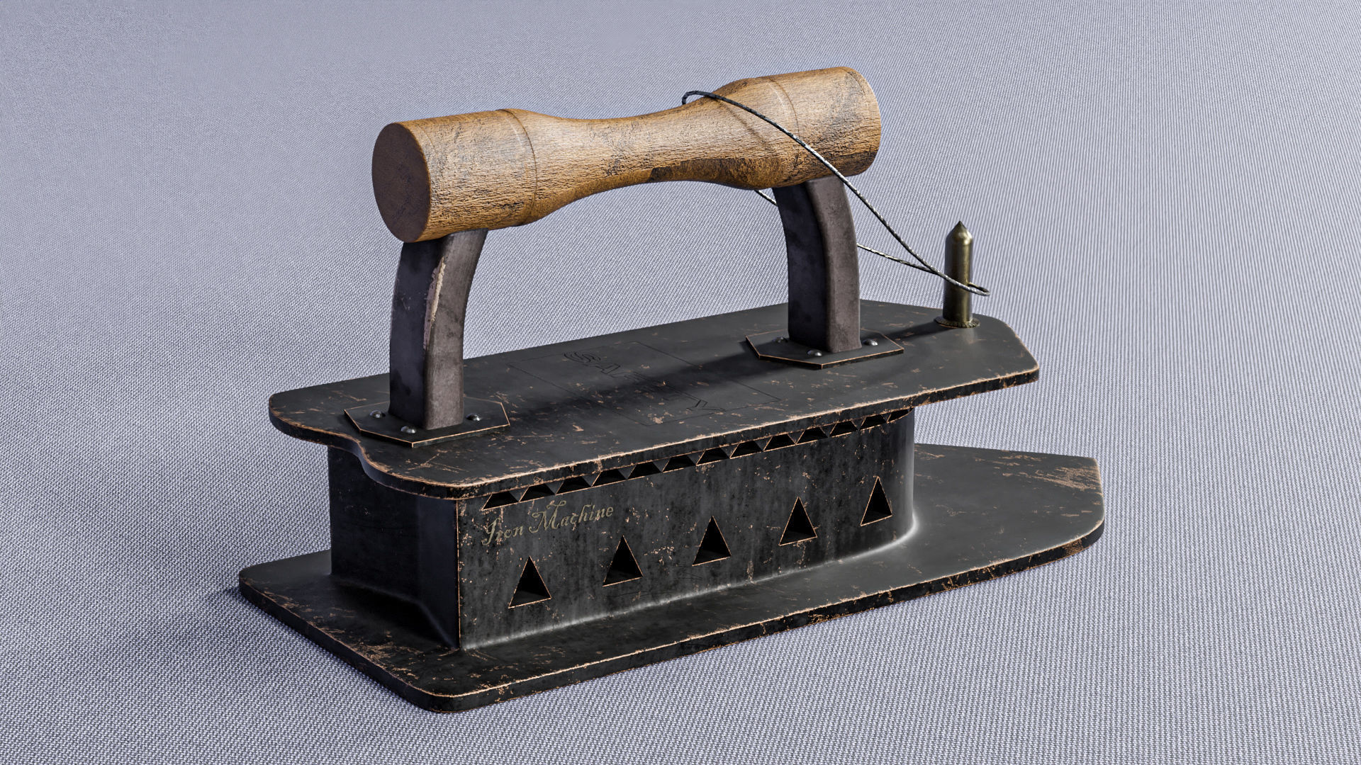 Classic Iron Machine With Texture 3D model | CGTrader