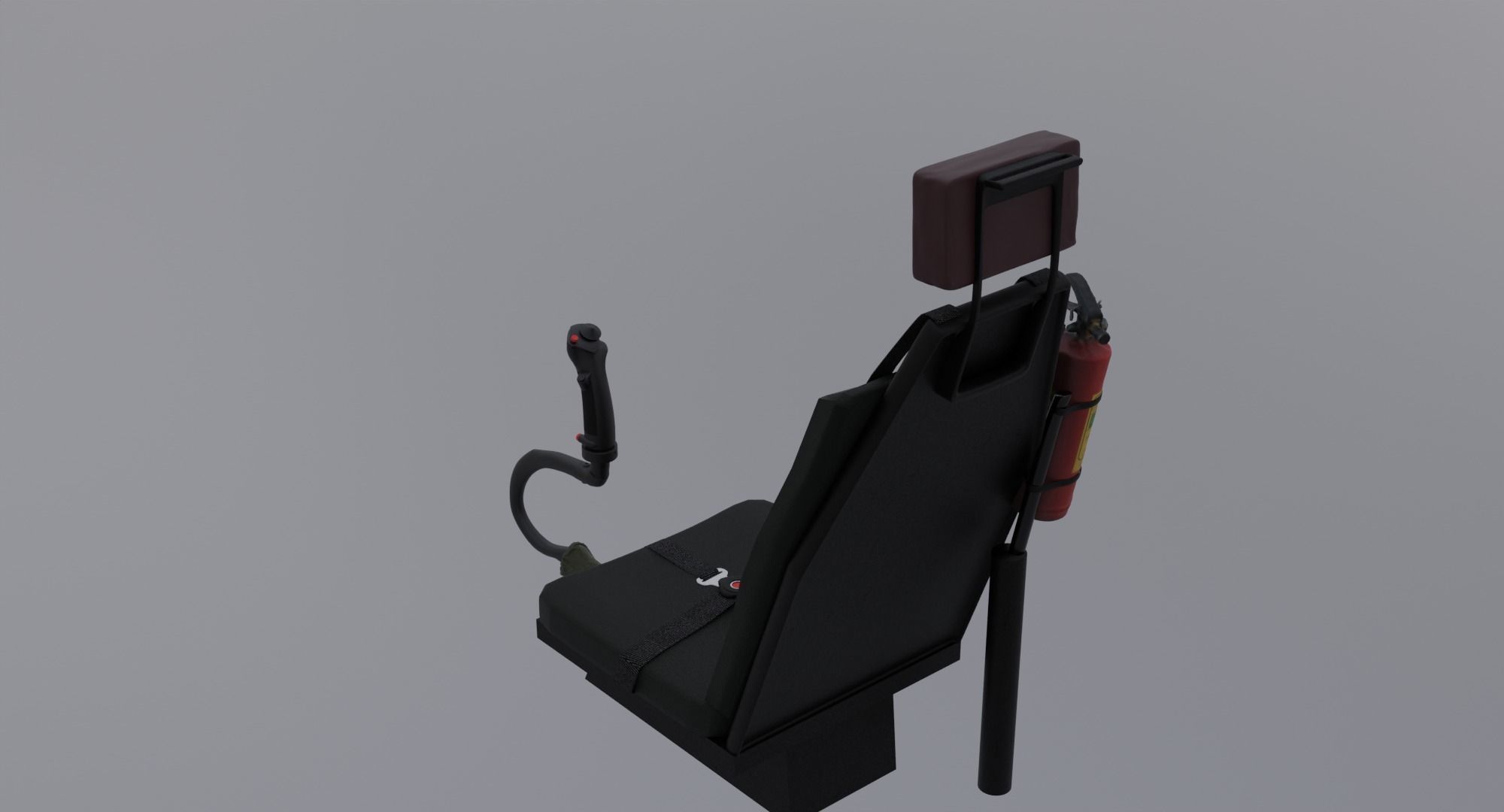 3D model Black Hawk Helicopter Pilot Chair VR / AR / low-poly | CGTrader
