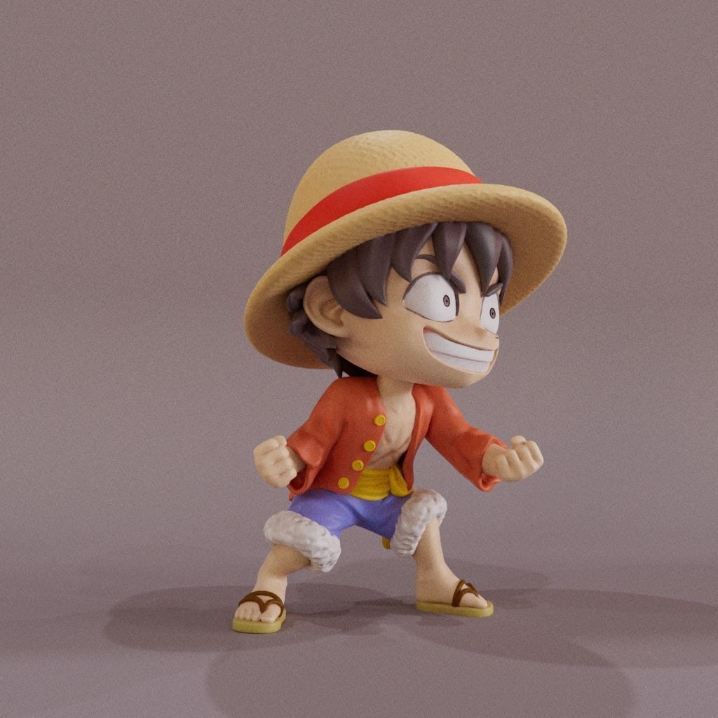 Luffy - One Piece 3D model 3D printable | CGTrader