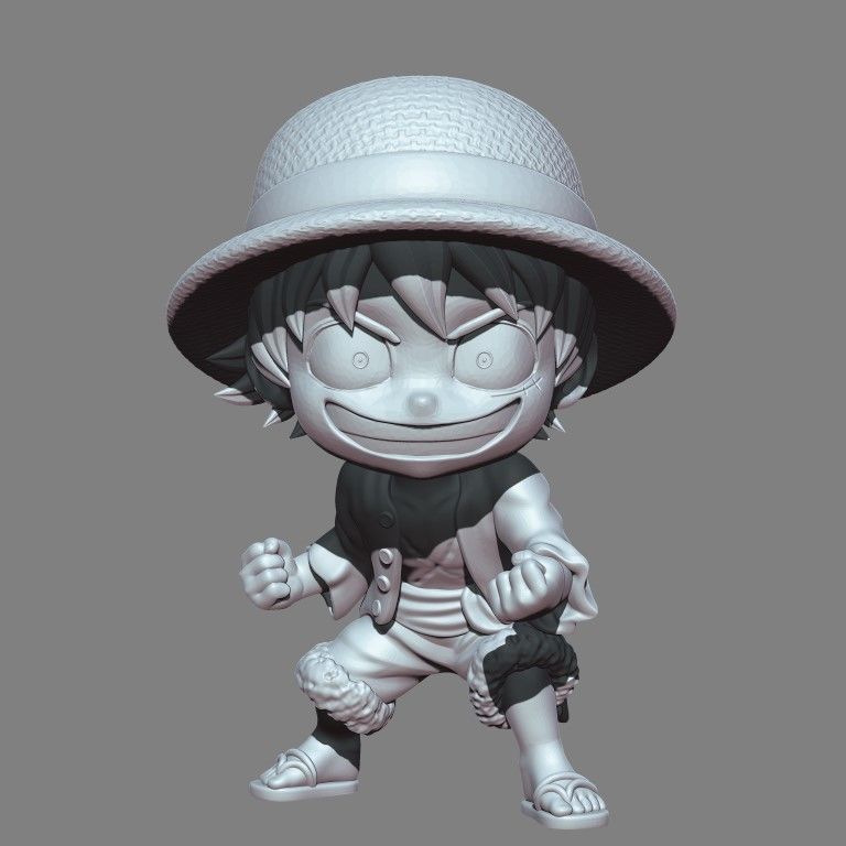 Luffy - One Piece 3D model 3D printable | CGTrader