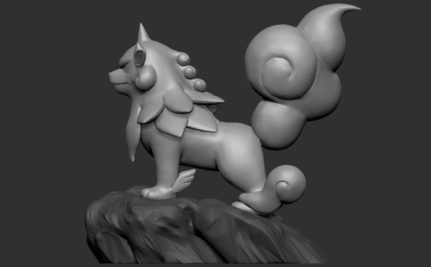 Pokemon Hisuian Arcanine 3D model 3D printable | CGTrader