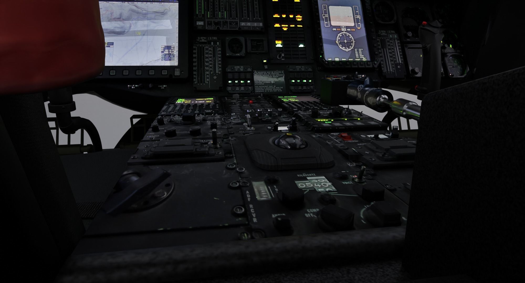 3D model Black Hawk UH-60 Cockpit VR / AR / low-poly | CGTrader