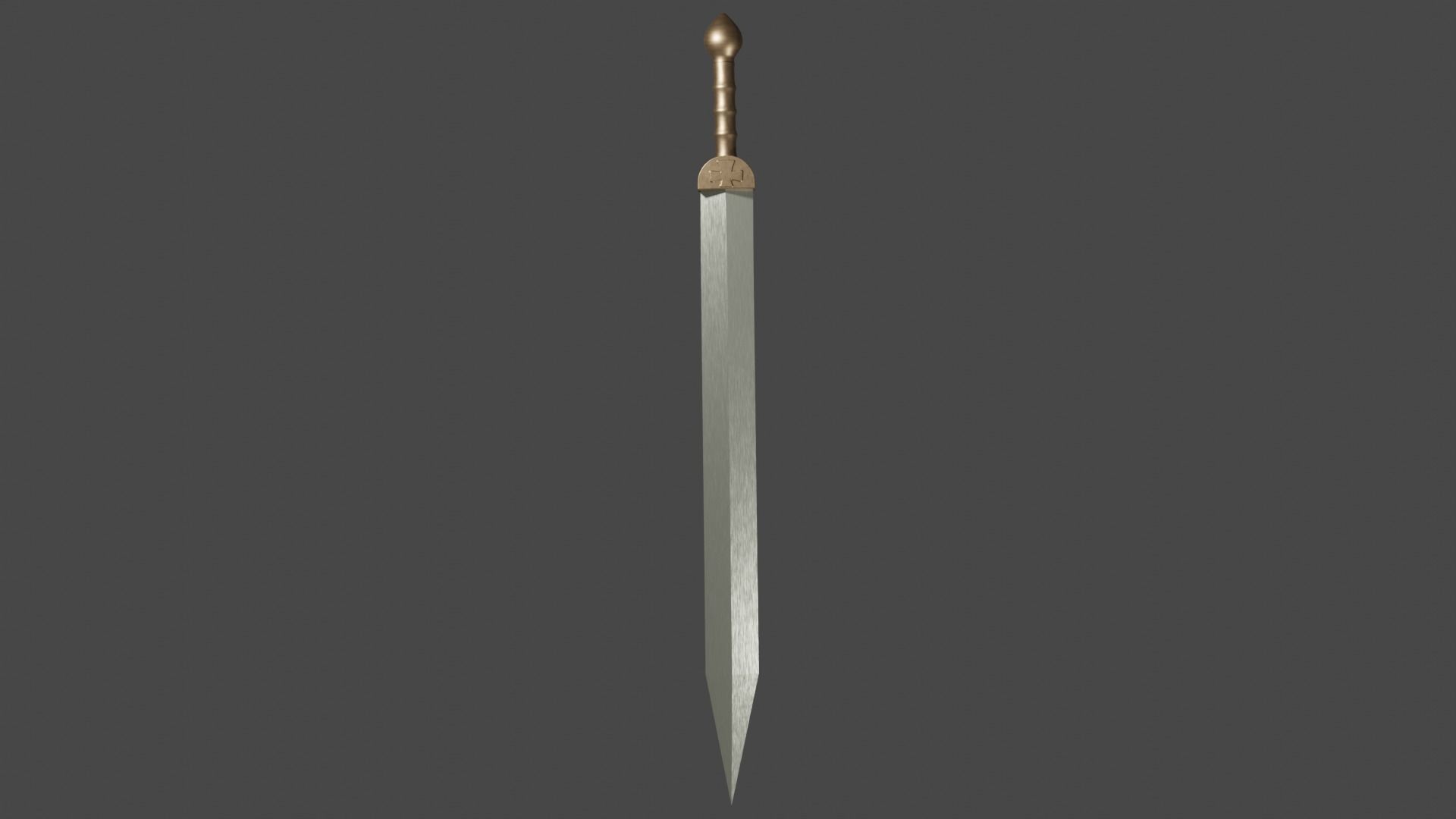3D model Spatha sword with Gladius handle VR / AR / low-poly | CGTrader