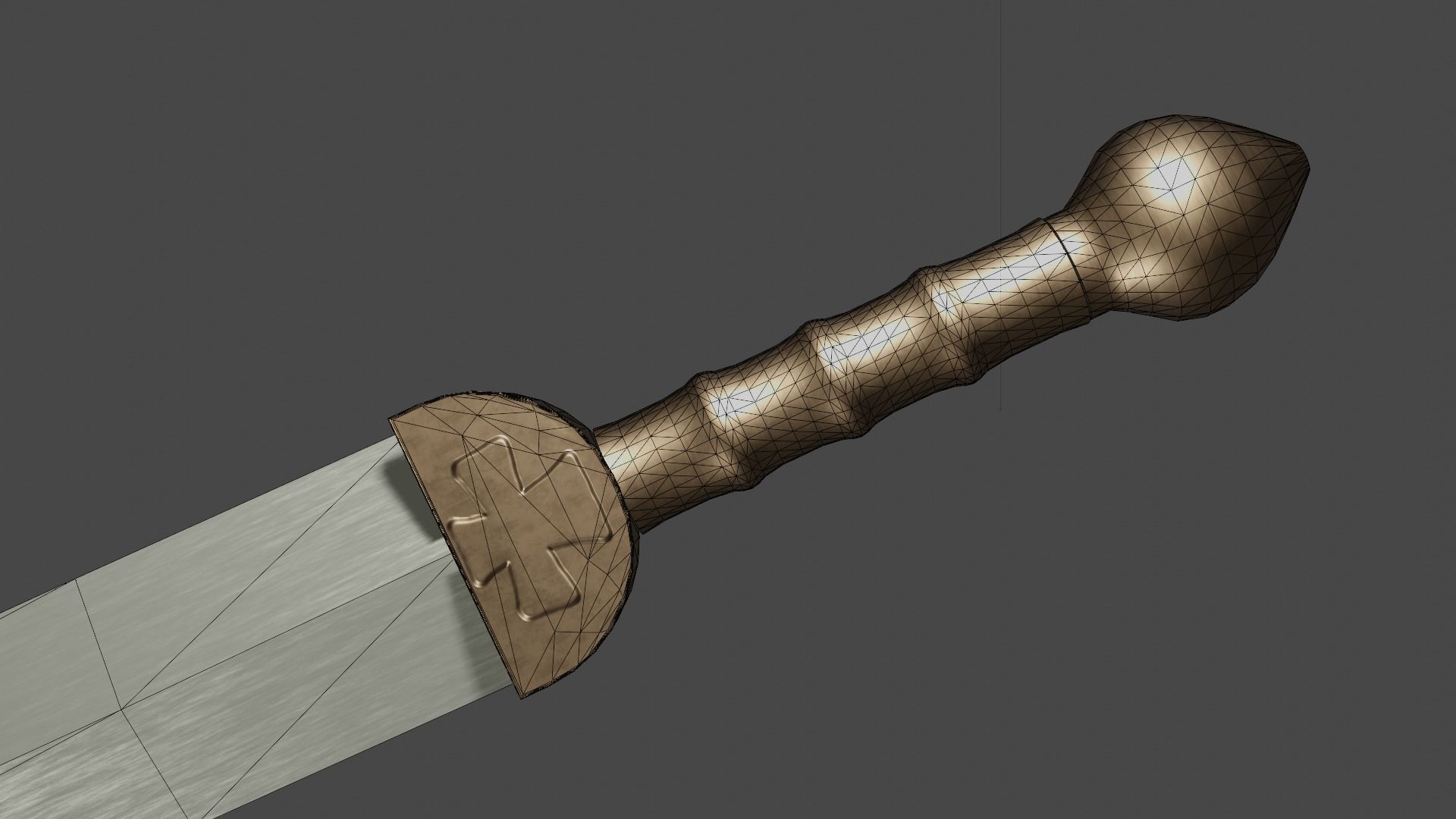 3D model Spatha sword with Gladius handle VR / AR / low-poly | CGTrader