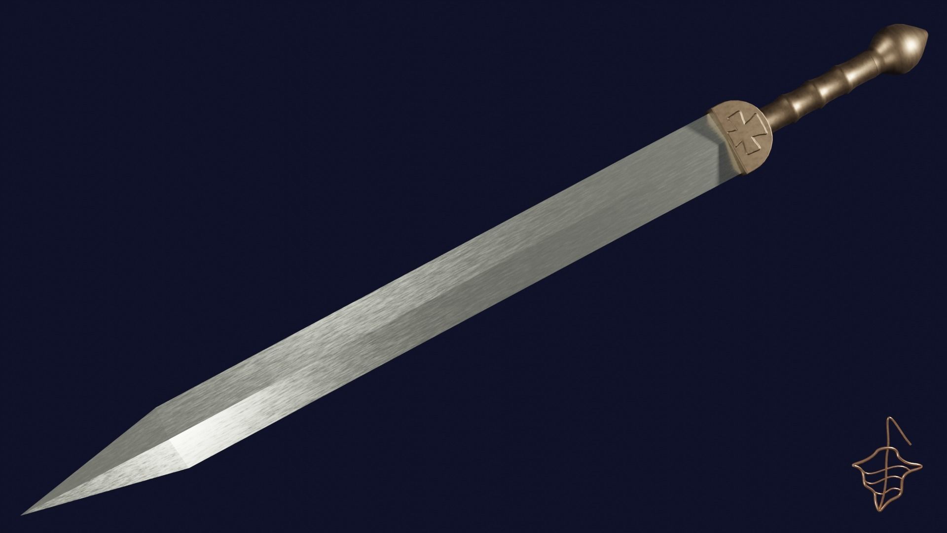 3D model Spatha sword with Gladius handle VR / AR / low-poly | CGTrader