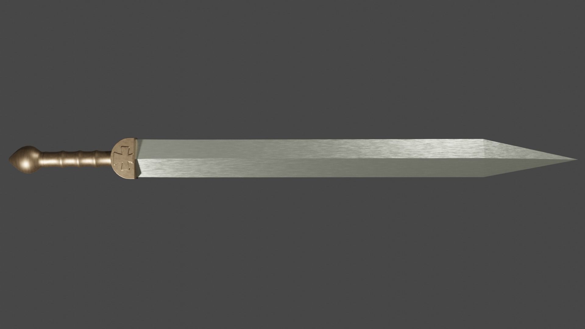 3D model Spatha sword with Gladius handle VR / AR / low-poly | CGTrader