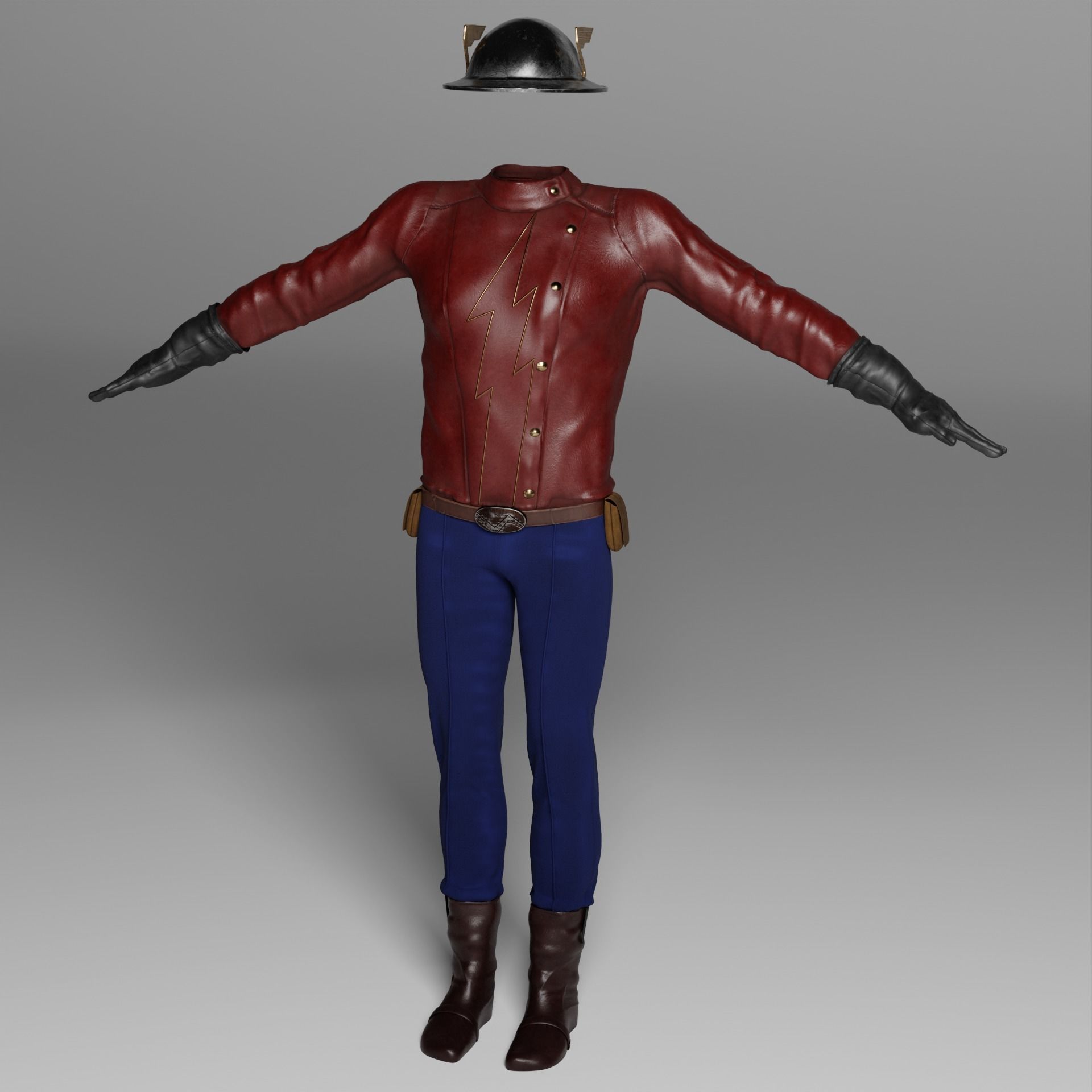 DC Comics - Jay Garrick The Flash 3D Model 3D model rigged | CGTrader