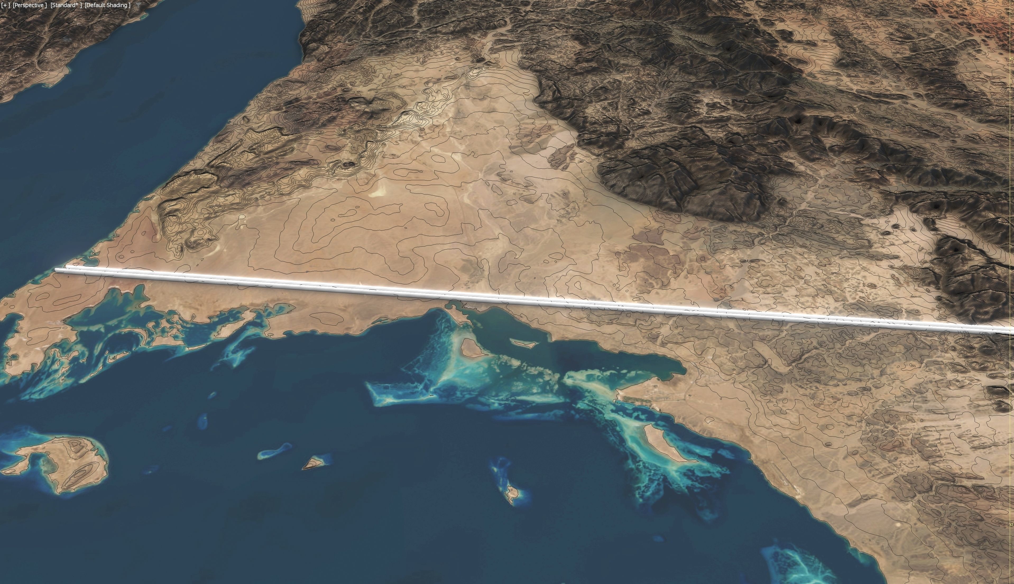 3D model Neom - The Line VR / AR / low-poly | CGTrader