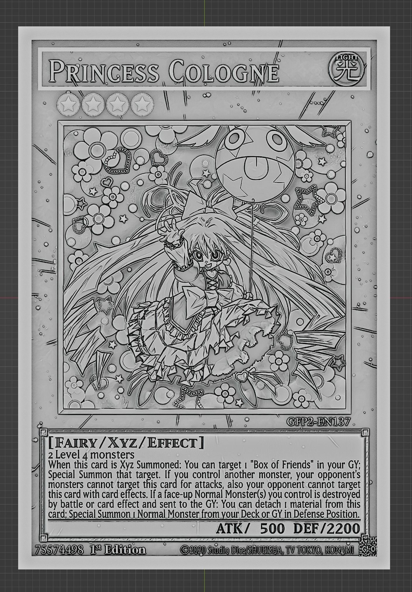 princess cologne - yugioh 3D model 3D printable | CGTrader