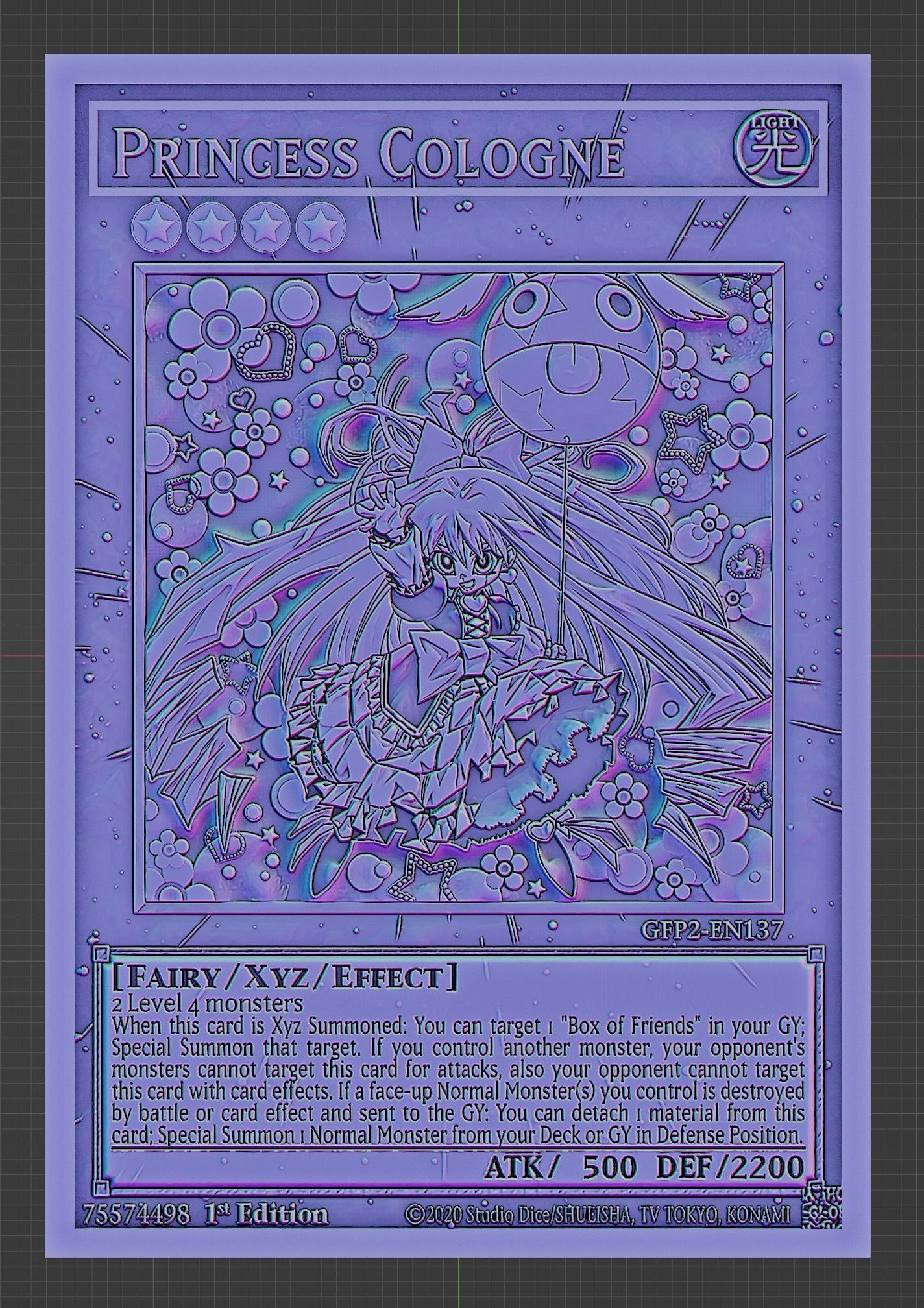 princess cologne - yugioh 3D model 3D printable | CGTrader