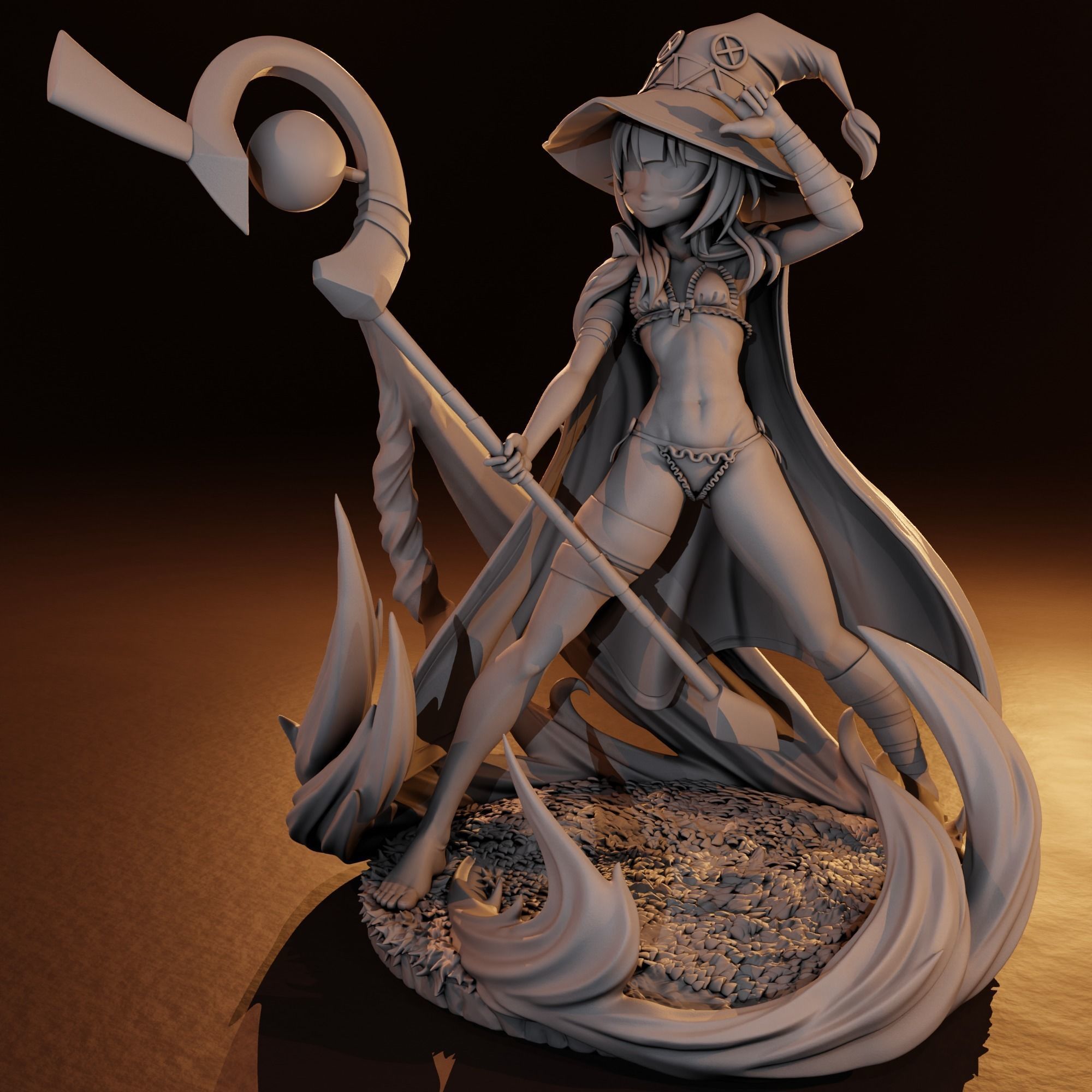 Megumin Konosuba 3d Model 3d Printable Cgtrader