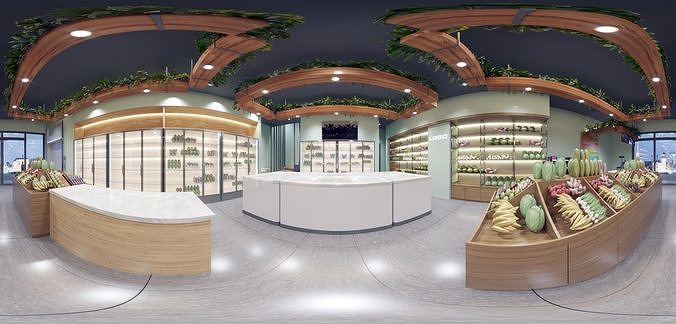 Modern Store Vegetable 3D model | CGTrader