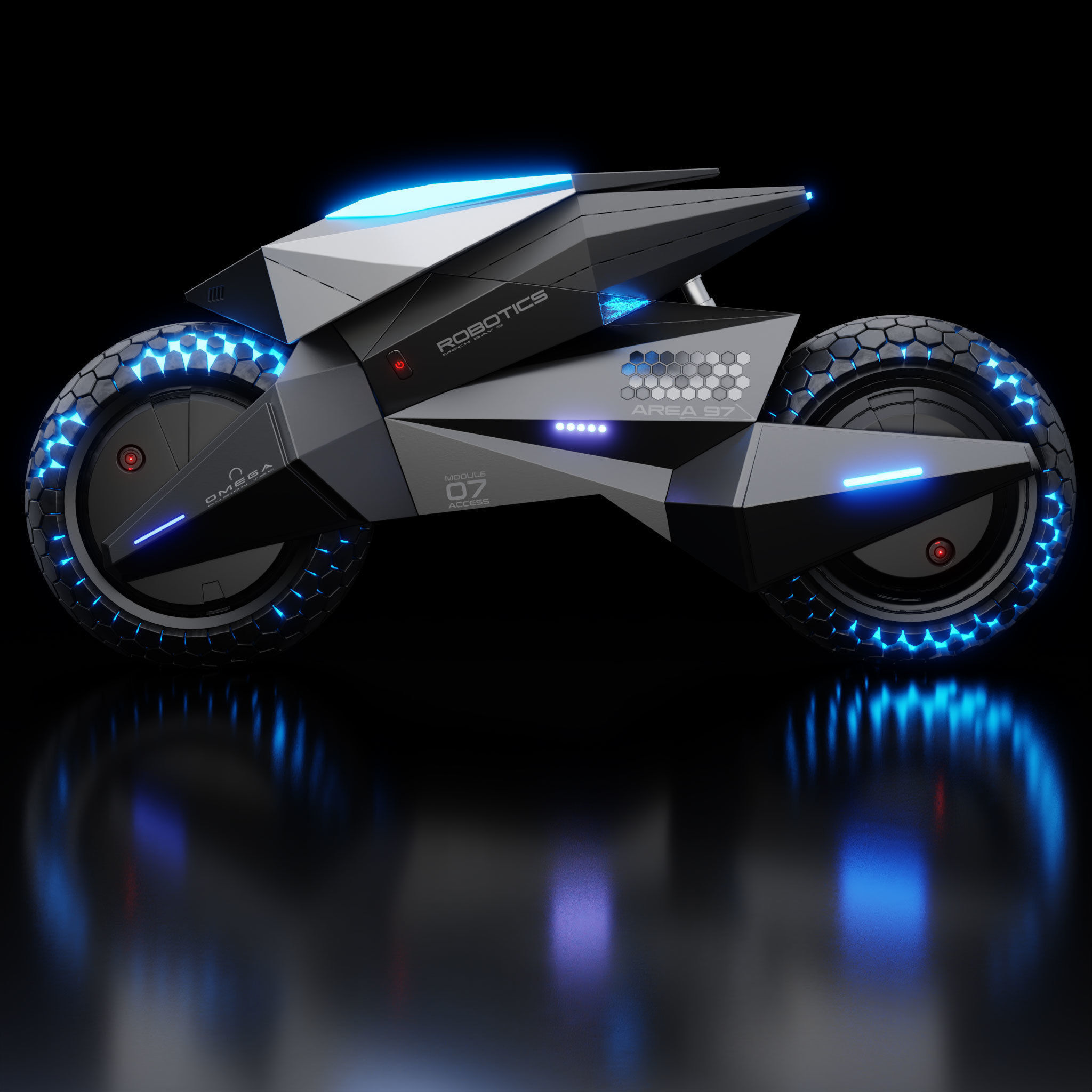 Robot Motorcycle 3D model | CGTrader