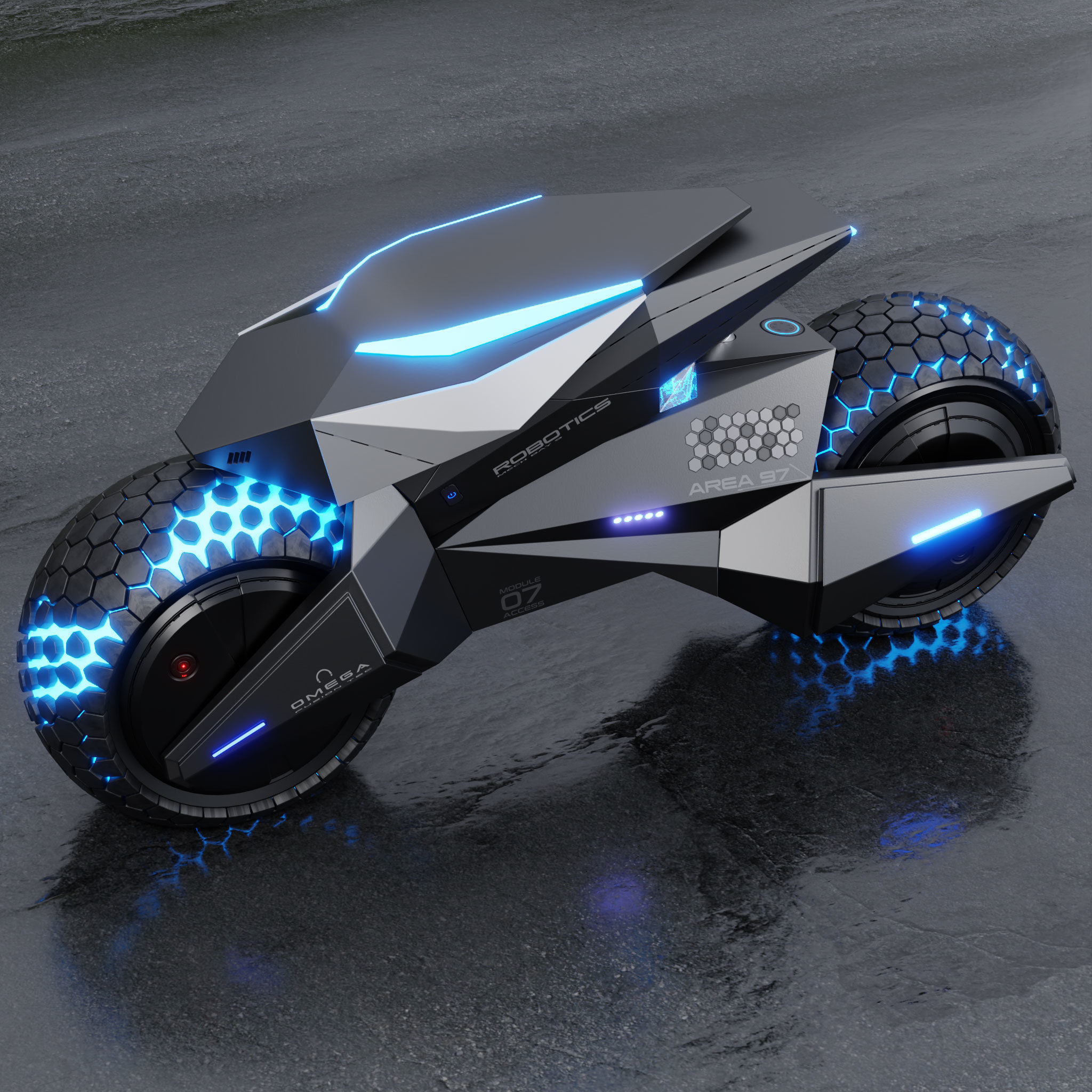 Robot Motorcycle 3D model | CGTrader
