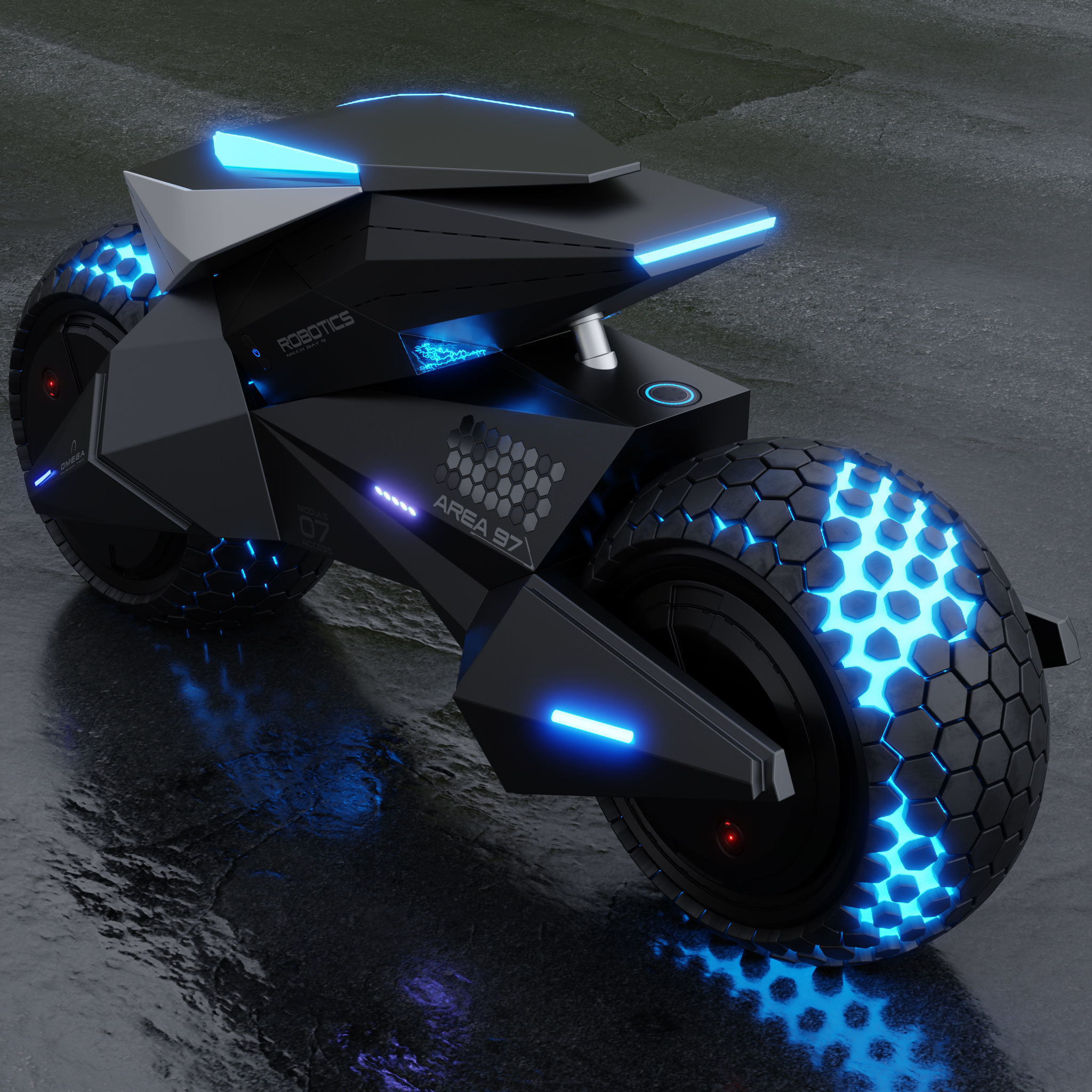 Robot Motorcycle 3D model | CGTrader